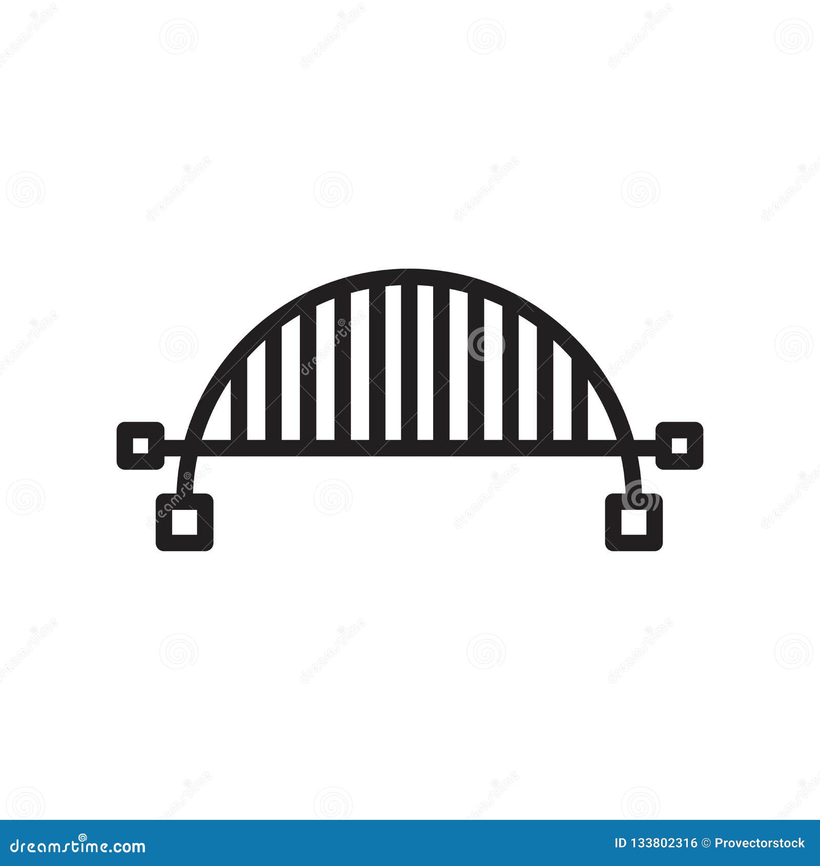 Arc Icon Vector Sign and Symbol Isolated on White Background Stock ...