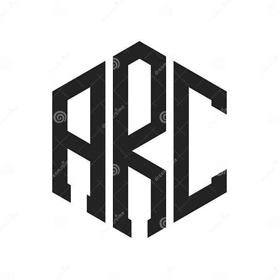 ARC Logo Design. Initial Letter ARC Monogram Logo Using Hexagon Shape ...