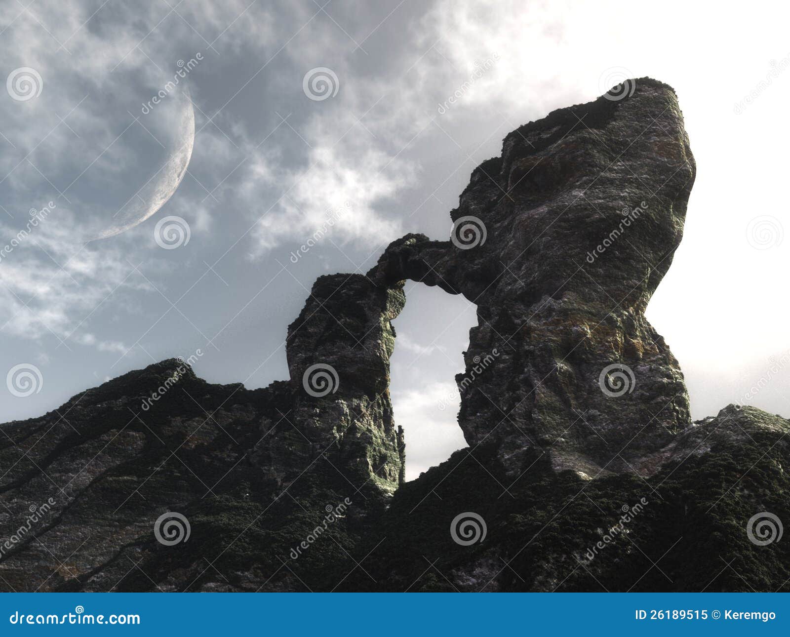 Arc Shaped Mountain stock illustration. Illustration of mountain - 26189515