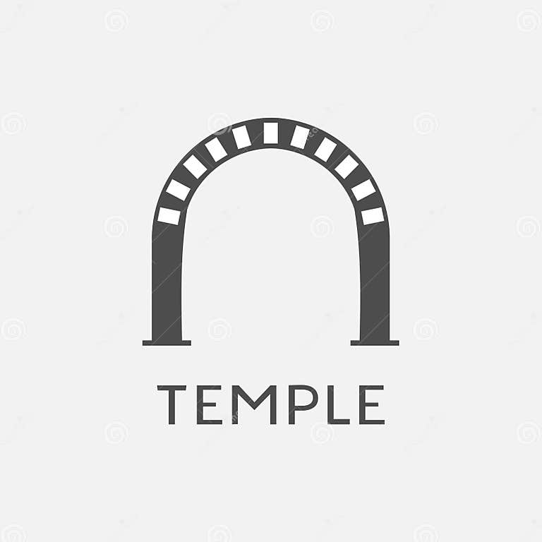 Arc temple symbol stock illustration. Illustration of culture - 349985267