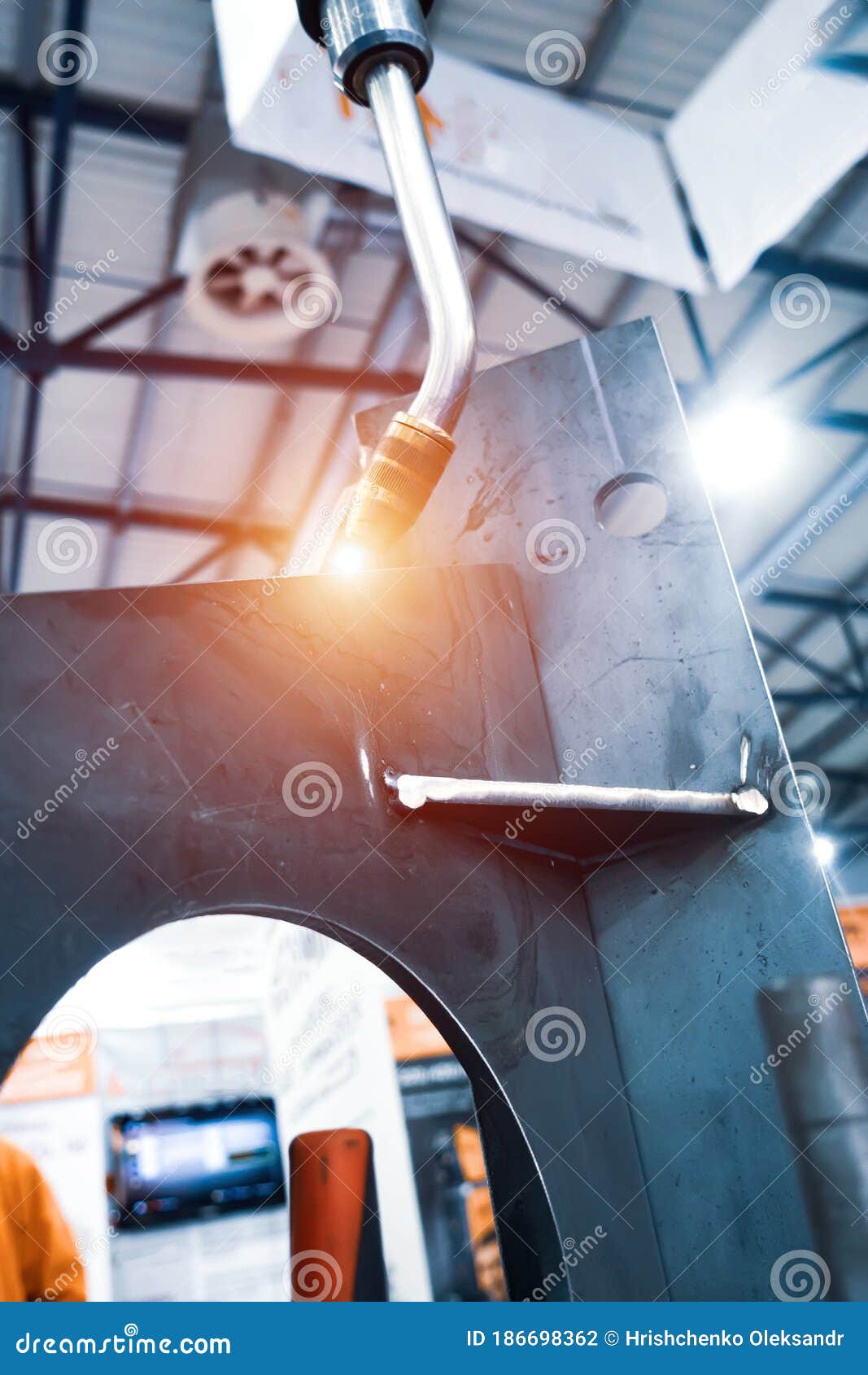 Arc Welding Robot. Automated Welding Process Stock Photo - Image of ...