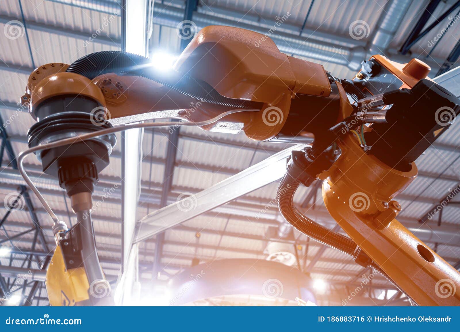 Automated Process Of Filling Plastic Bottles Inside Industrial Machine ...