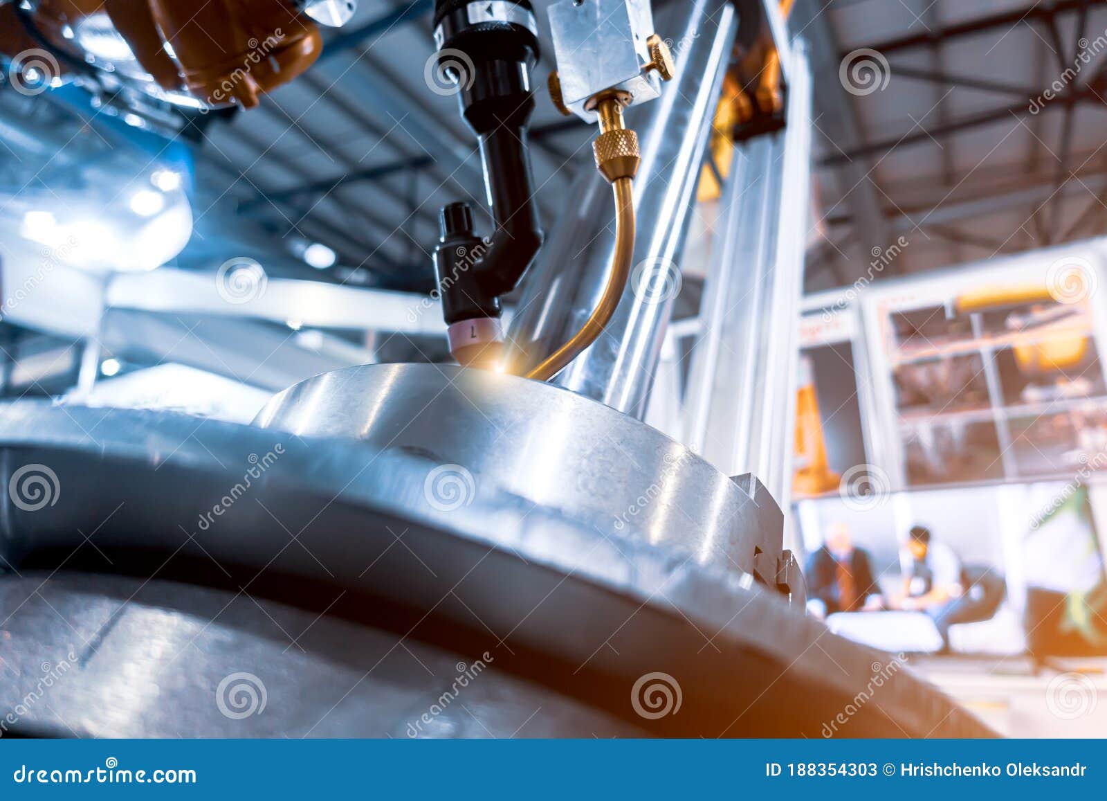 Arc Welding Robot. Automated Welding Process Stock Image - Image of ...