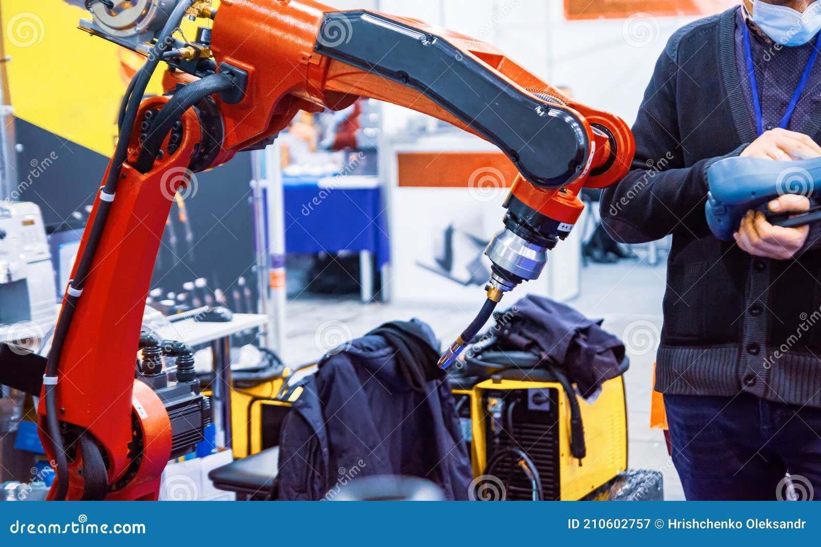 Arc Welding Robot. Automated Welding Process Editorial Photography ...