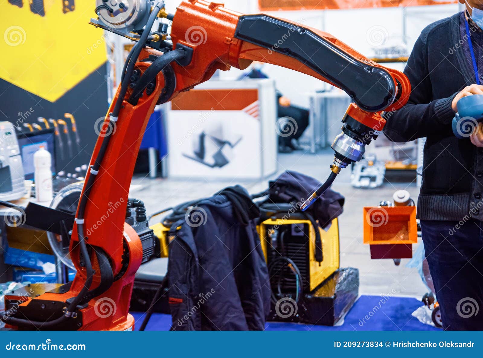 Arc Welding Robot. Automated Welding Process Stock Photo - Image of ...