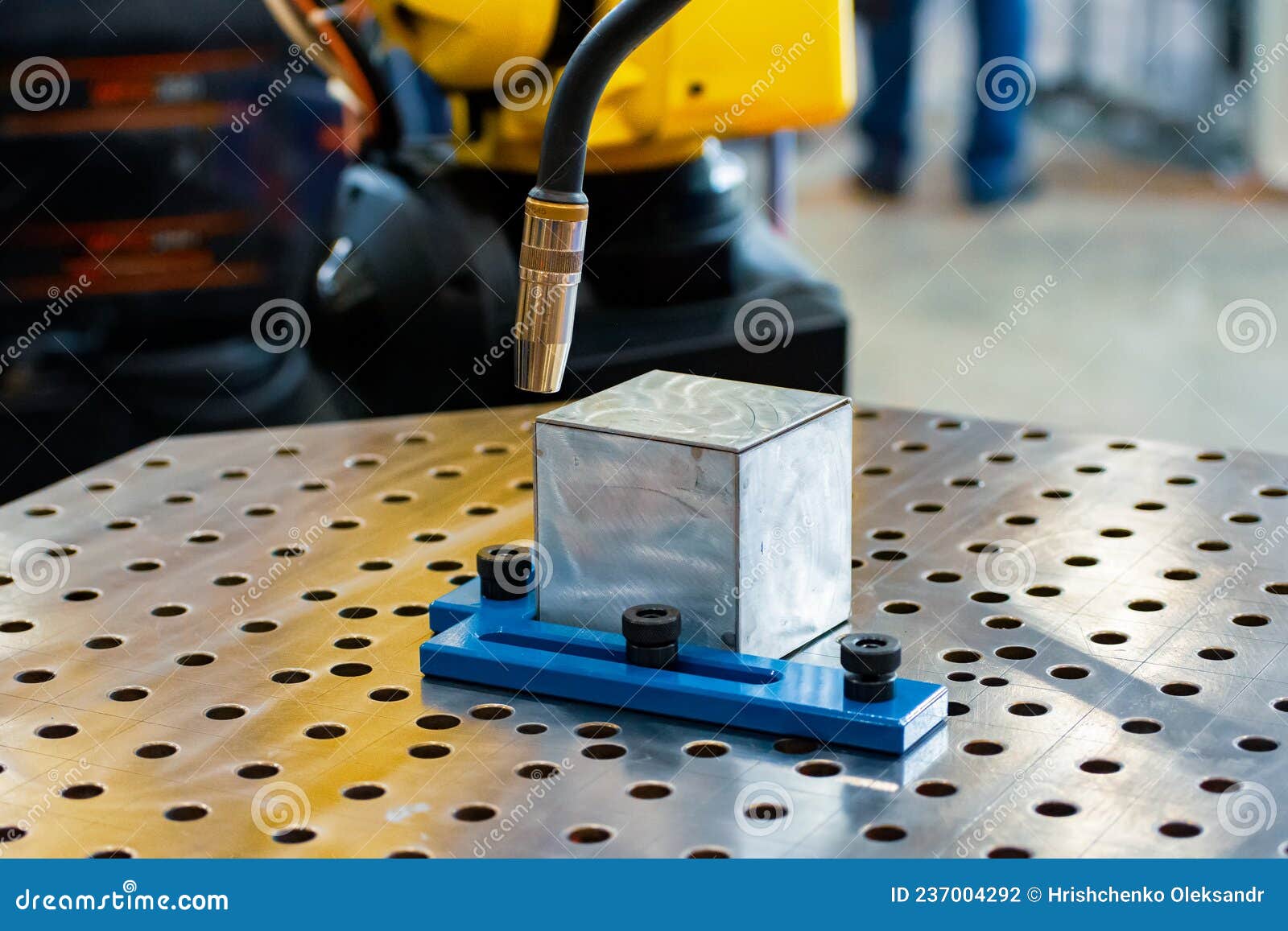 Example The Welding Seam 2G On To Steel Metal Plate Isolate On White ...