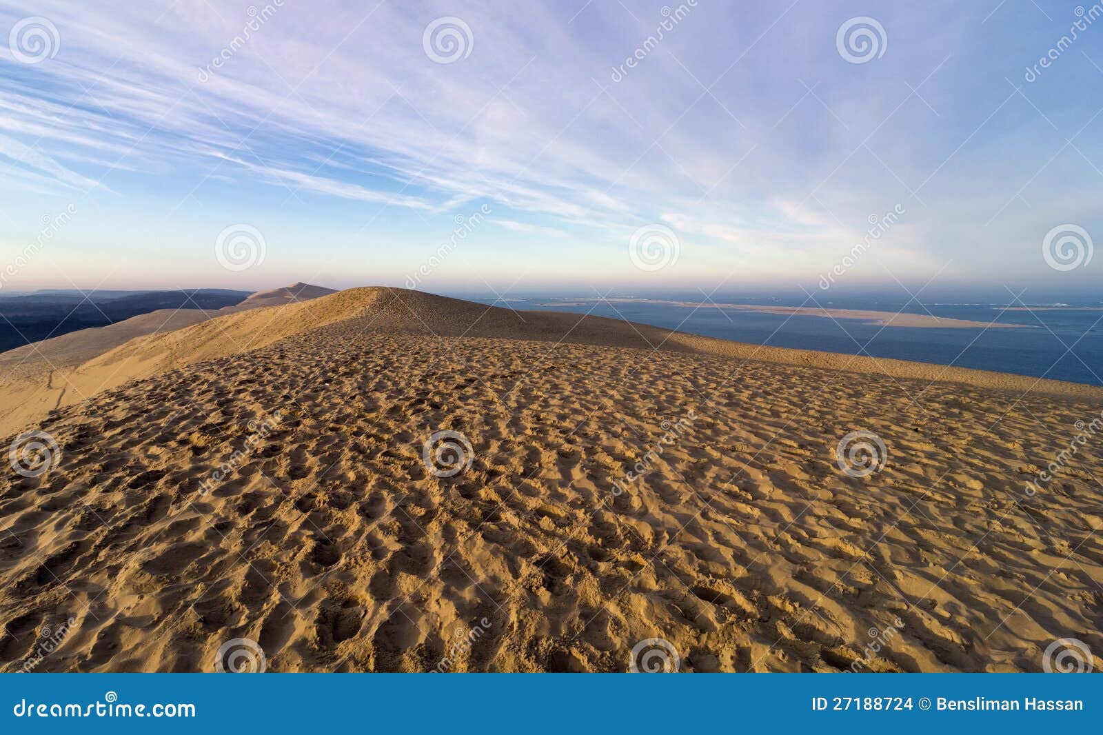 Arcachon Basin and Dune of Pyla in France Stock Photo - Image of ...
