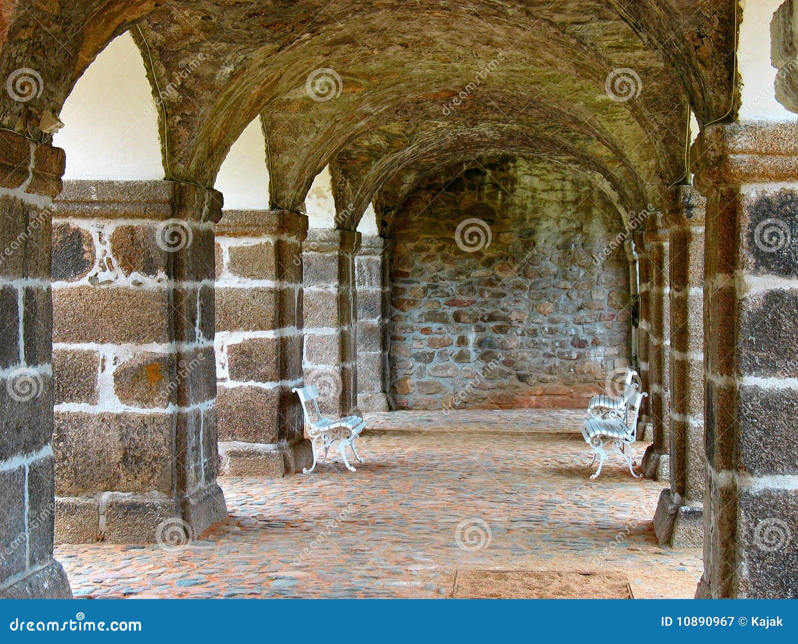 Arcade in Castle stock image. Image of arcade, relaxation - 10890967