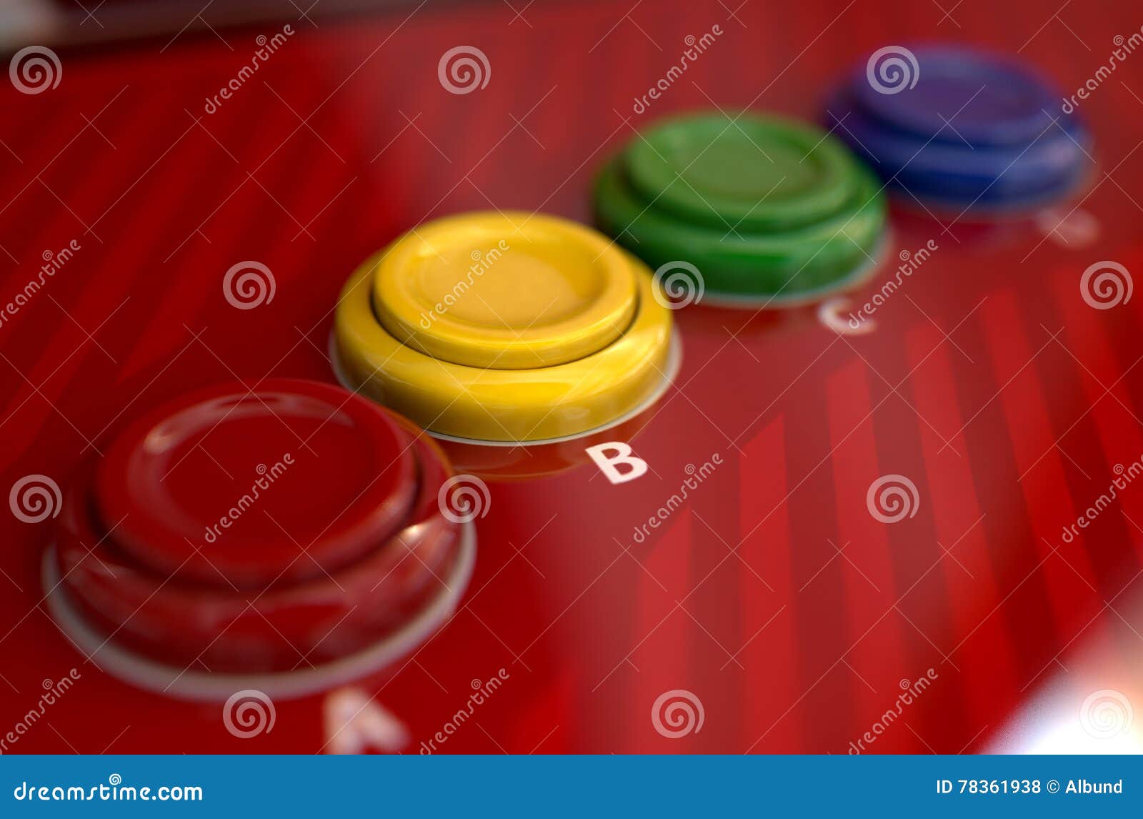 Arcade Control Panel stock illustration. Illustration of game - 78361938