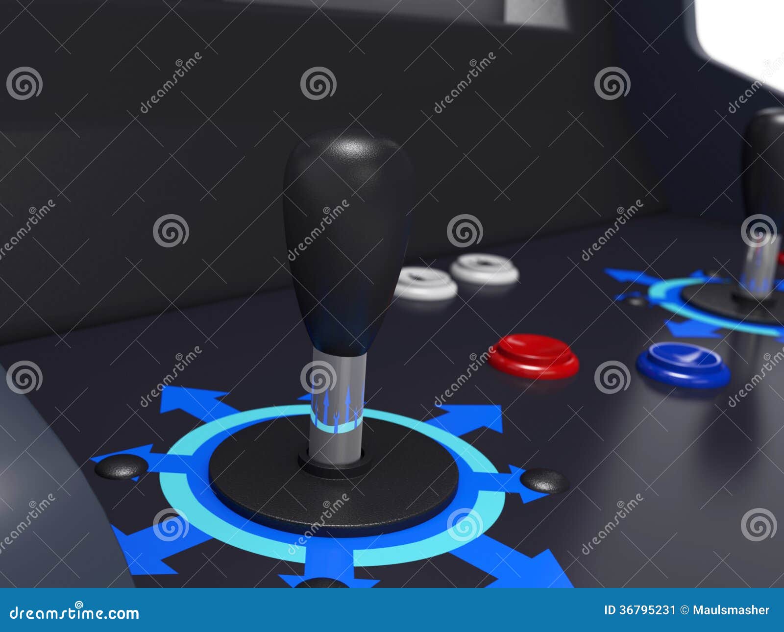 Arcade Controls stock illustration. Illustration of game - 36795231