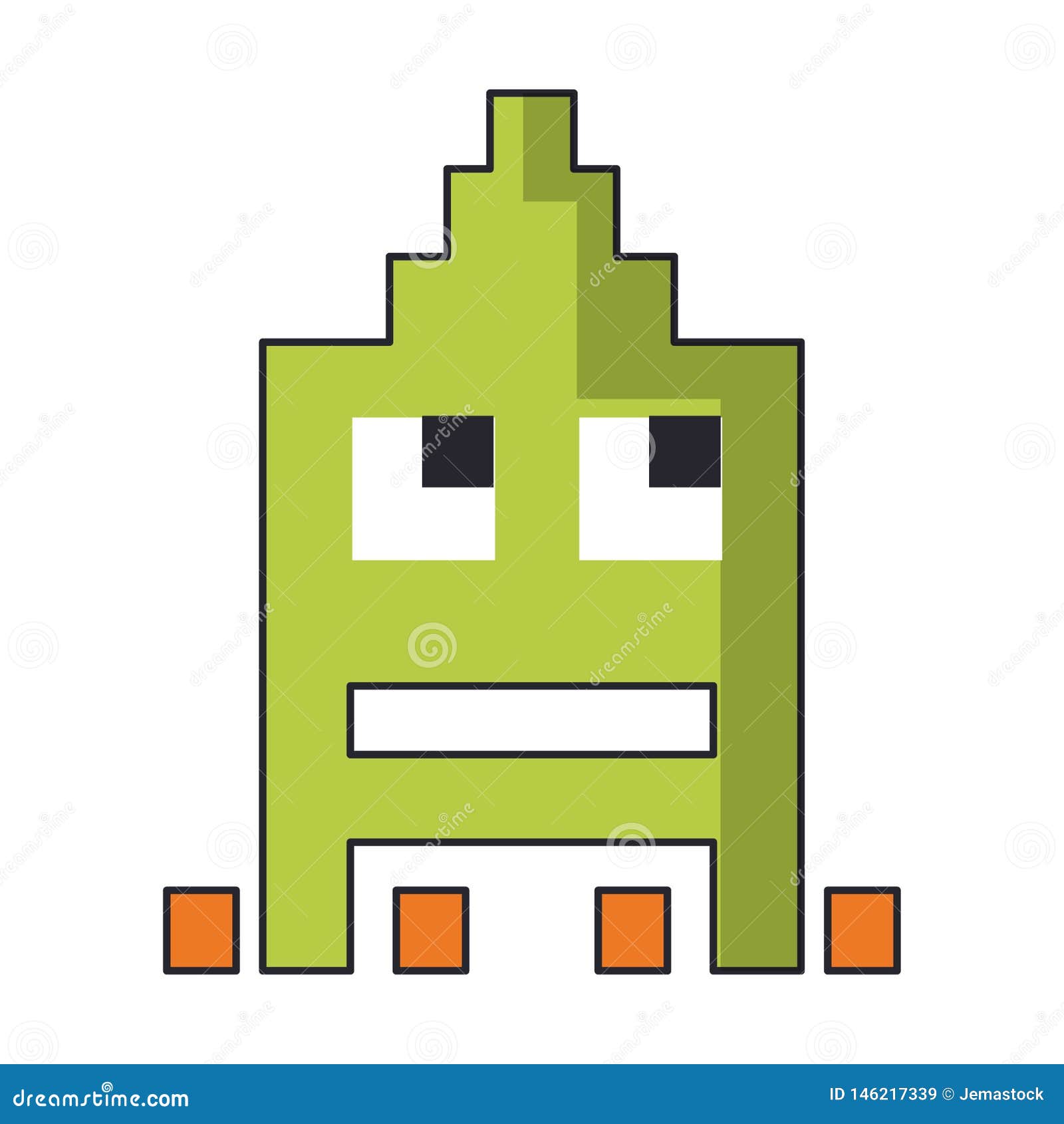 Arcade game character stock vector. Illustration of play - 146217339