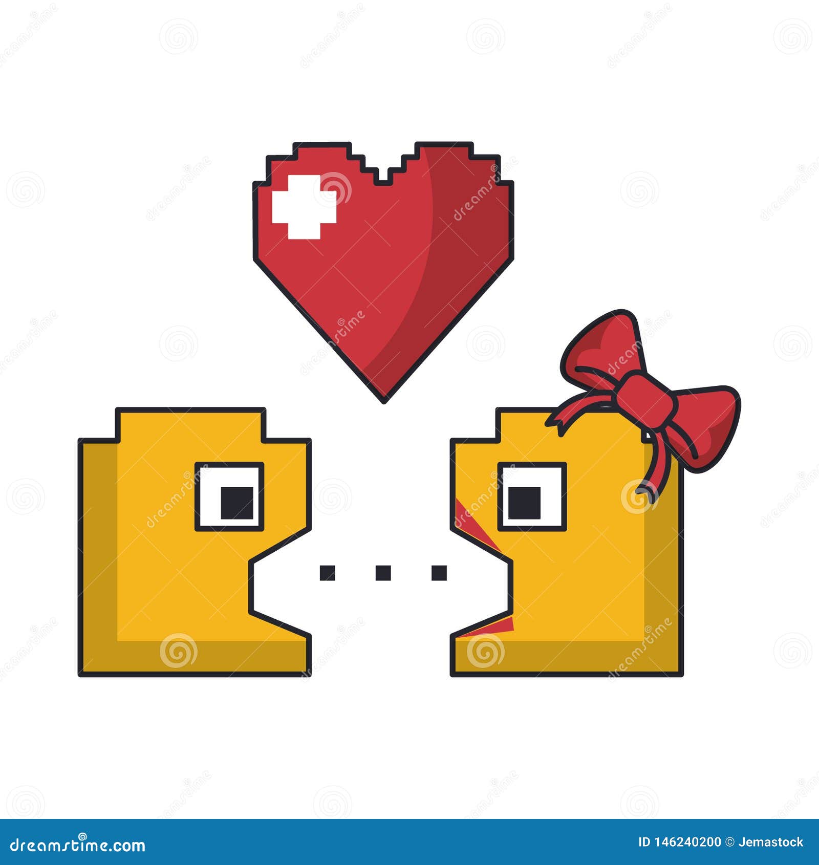 Arcade game character stock vector. Illustration of symbol - 146240200