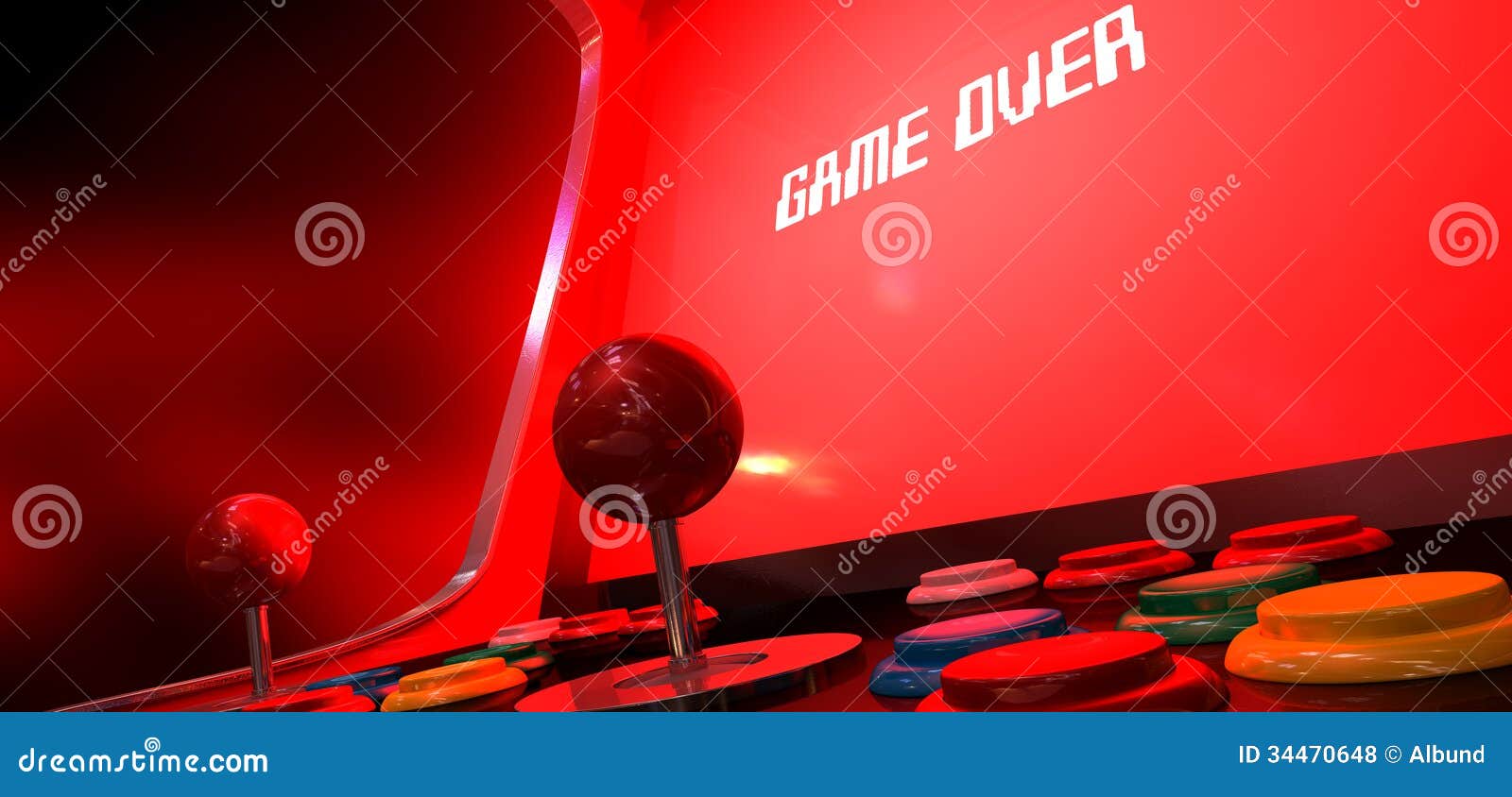 Arcade Game Game Over foto de archivo. Imagen de ocio - 34470648
