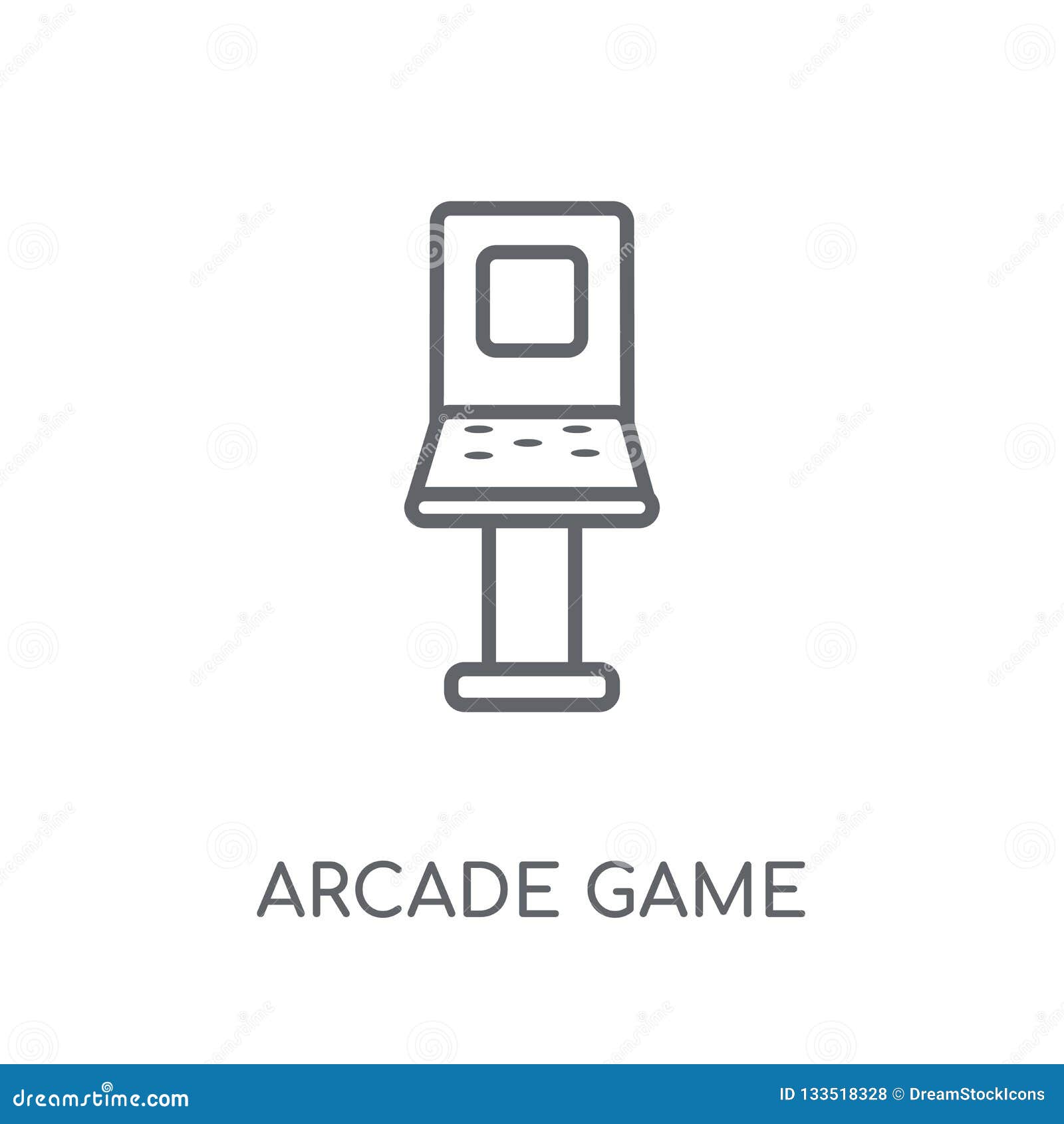 Arcade Game Linear Icon. Modern Outline Arcade Game Logo Concept Stock ... Arcade Game Linear Icon. Modern Outline Arcade Game Logo Concept Stock ...
