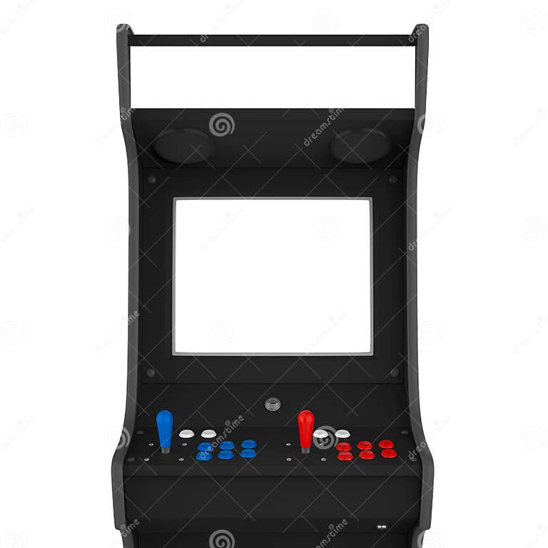Arcade Game Machine Isolated Stock Illustration - Illustration of ...