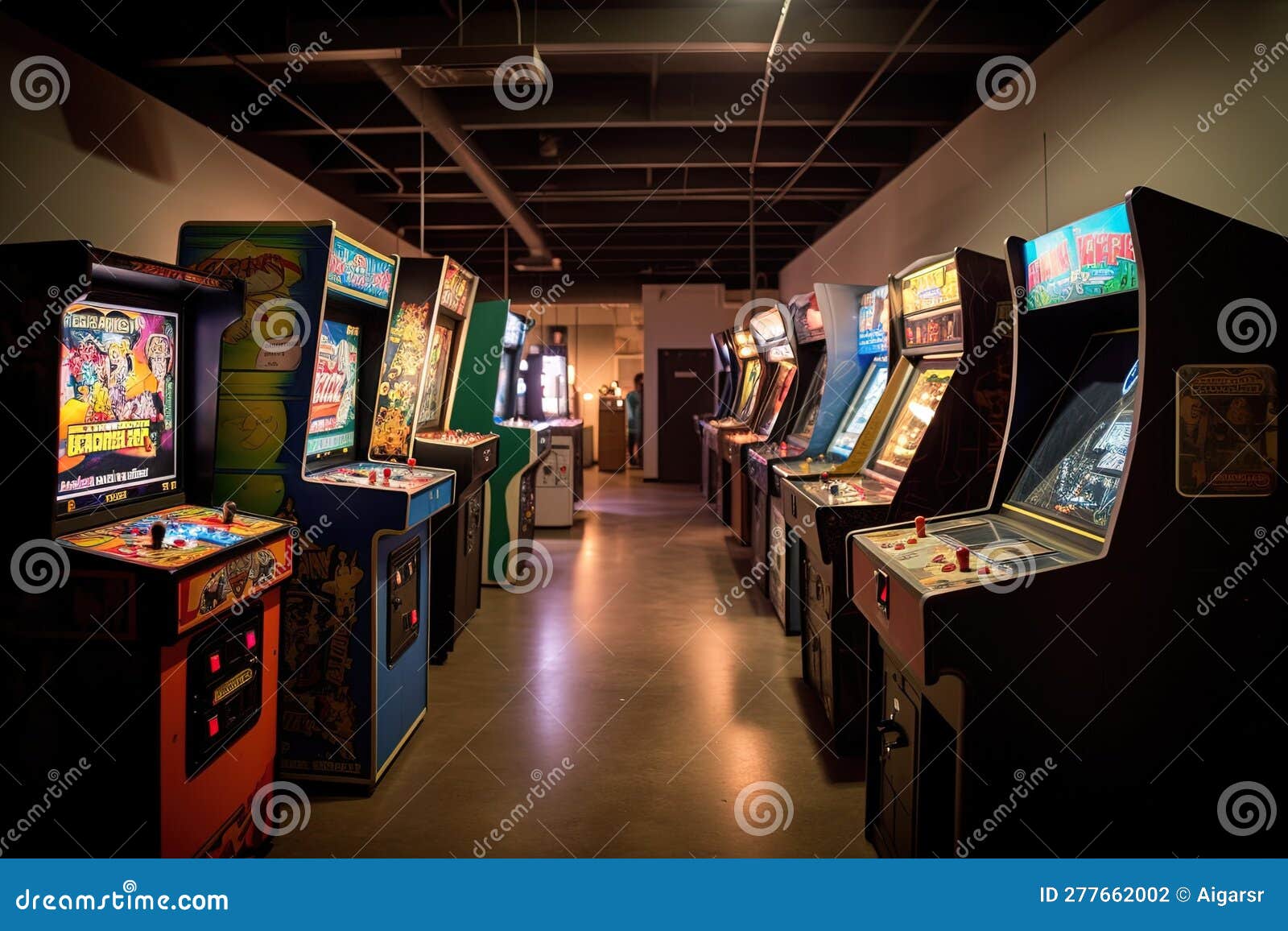 Arcade Game Machines stock illustration. Illustration of gaming - 277662002