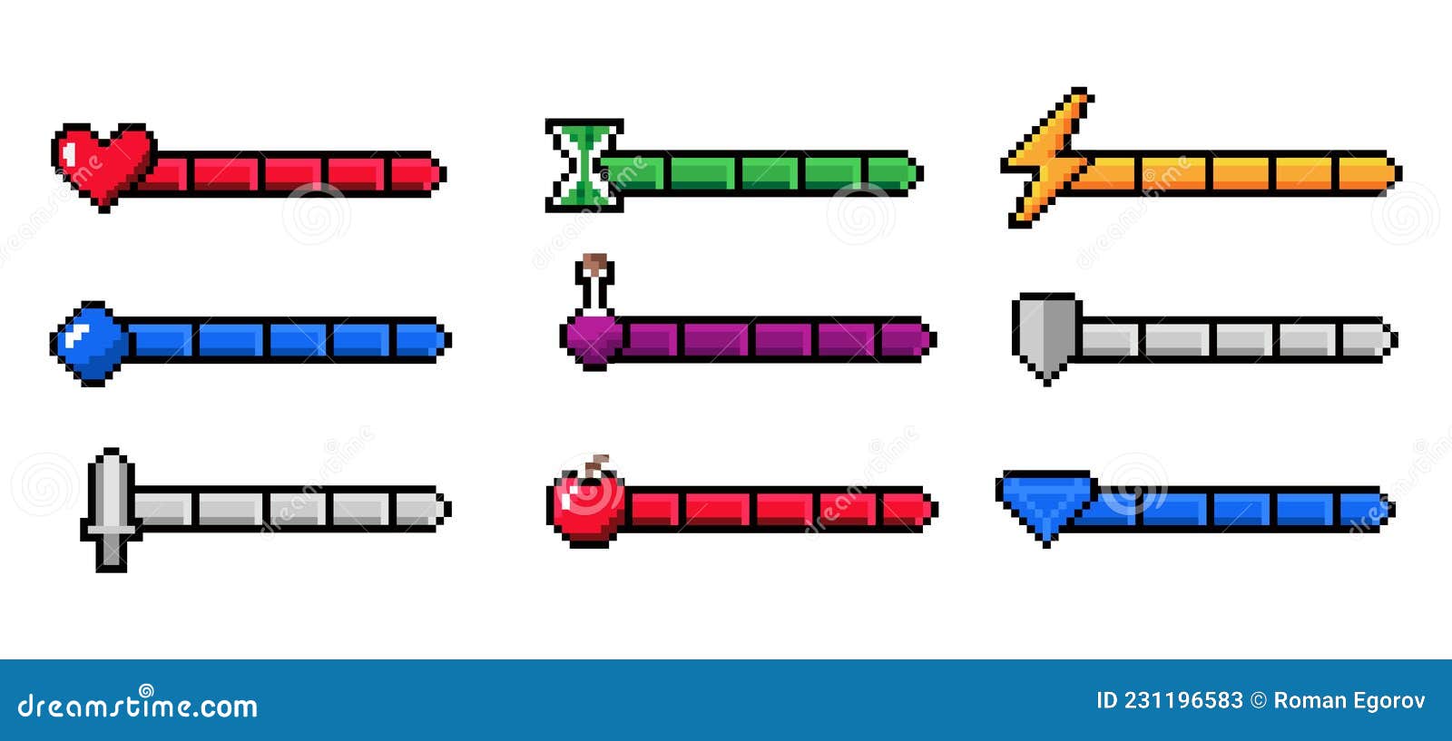 Game Progress Bars Vector Set Ui Cartoon Interface | CartoonDealer.com ... Game Progress Bars Vector Set Ui Cartoon Interface | CartoonDealer.com ...