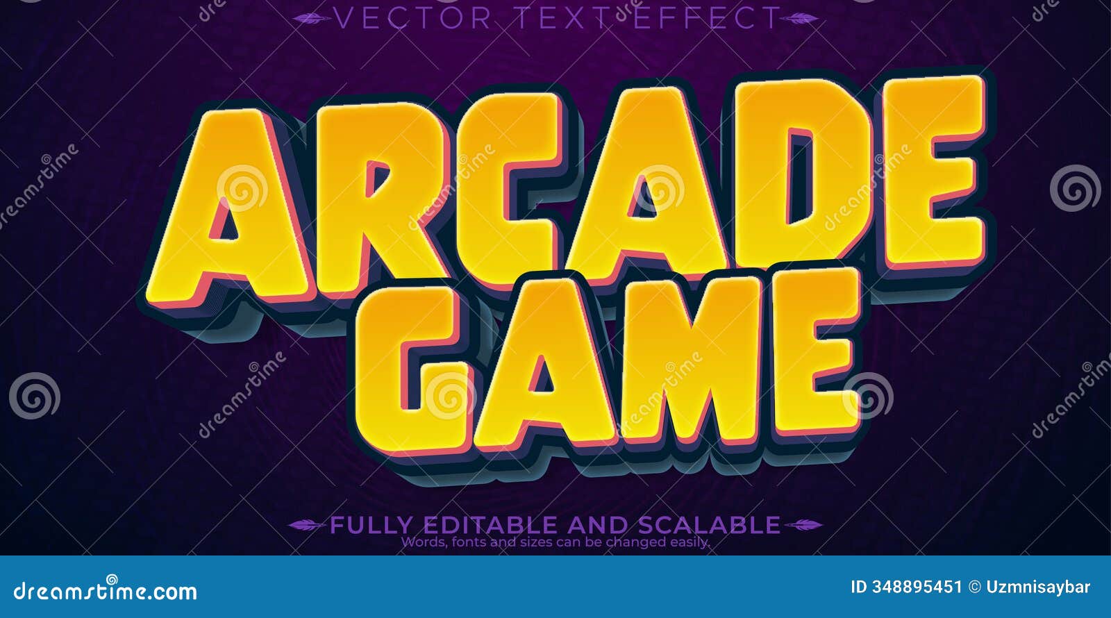 Arcade Game Text Effect, Editable Game Logo and Cartoon Text Style ...