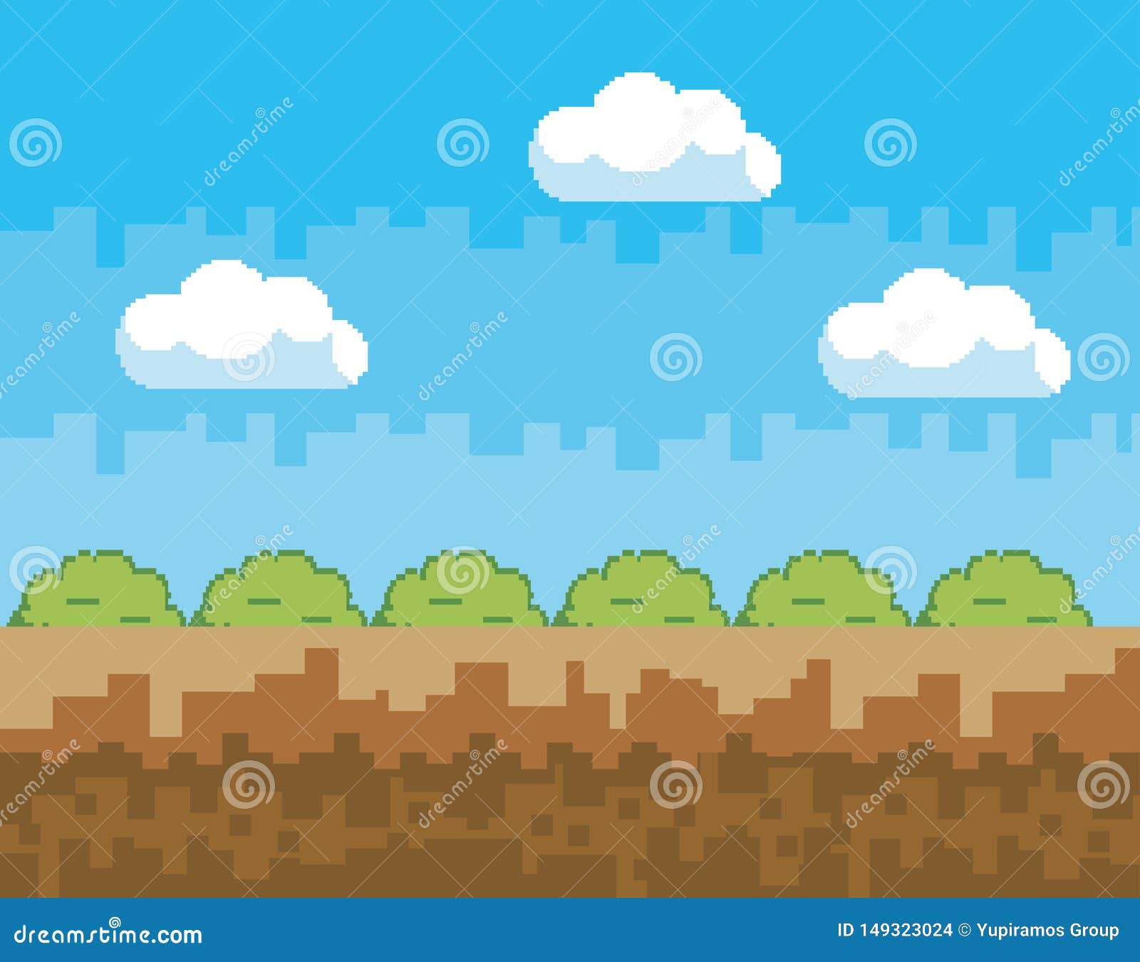 World Pixel Symbol Logo Cartoon Vector | CartoonDealer.com #111475921