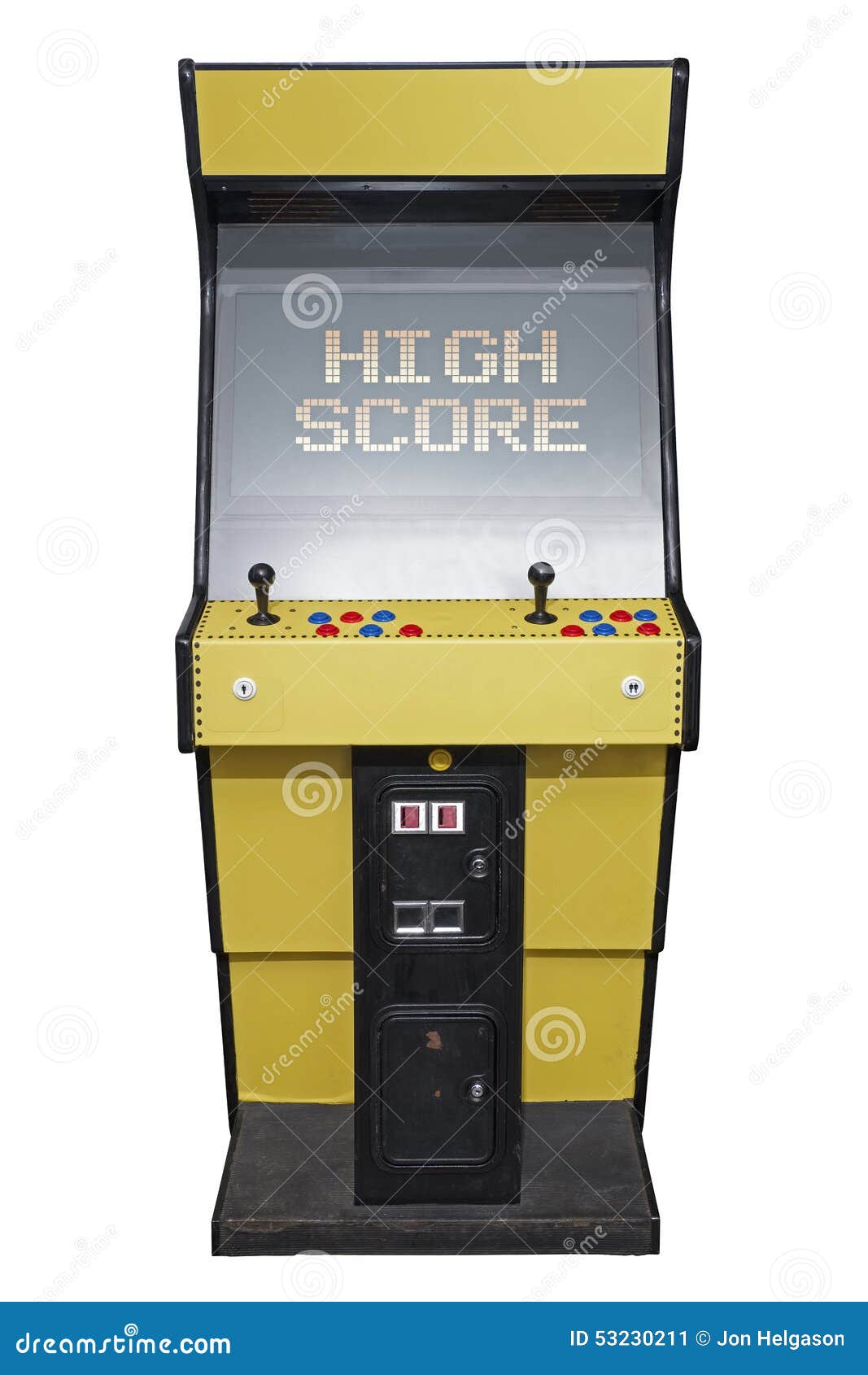 Arcade High Score stock illustration. Illustration of machine - 53230211
