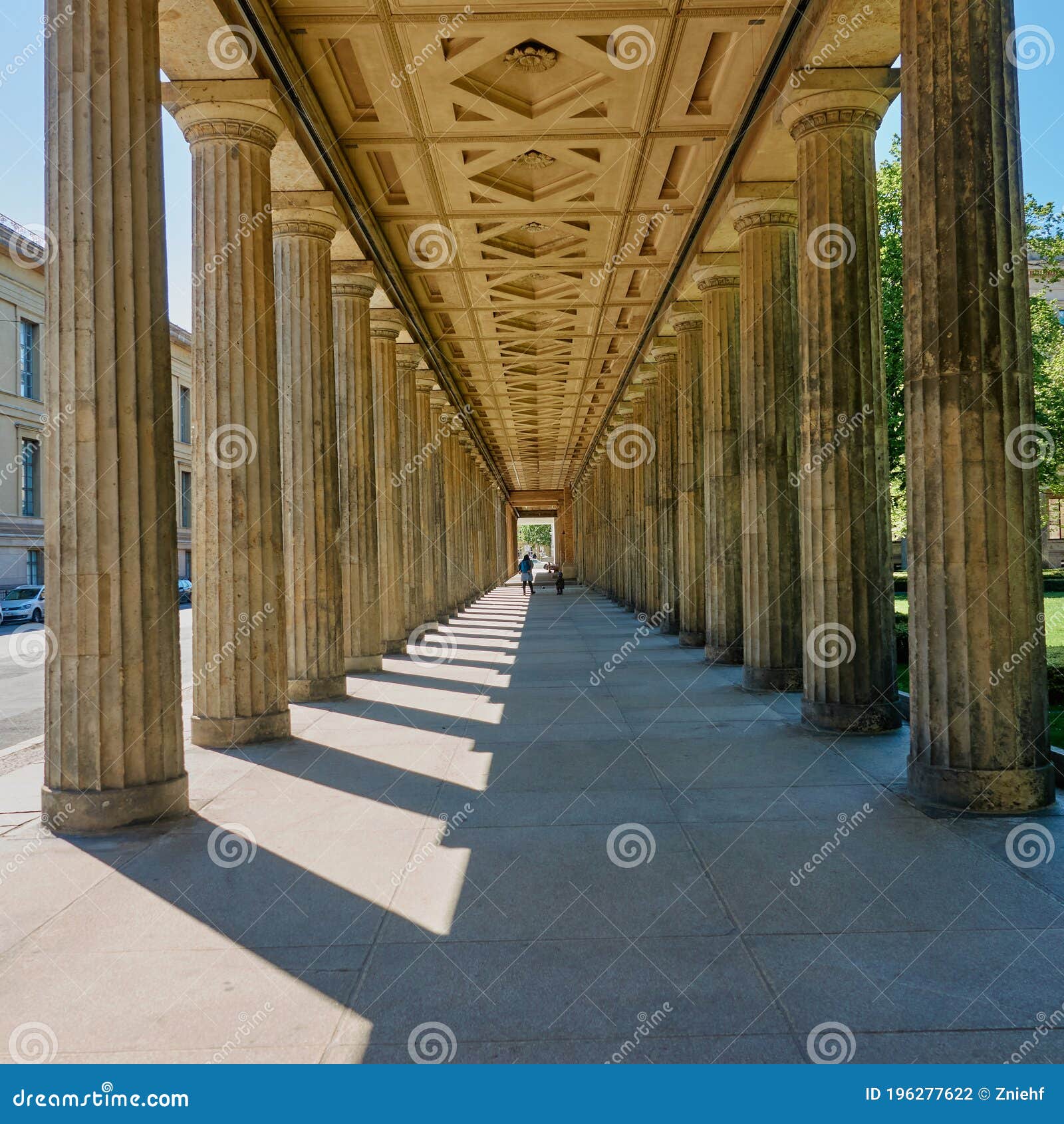 Arcade With Historical Columns On The Museum Island Editorial Image ...