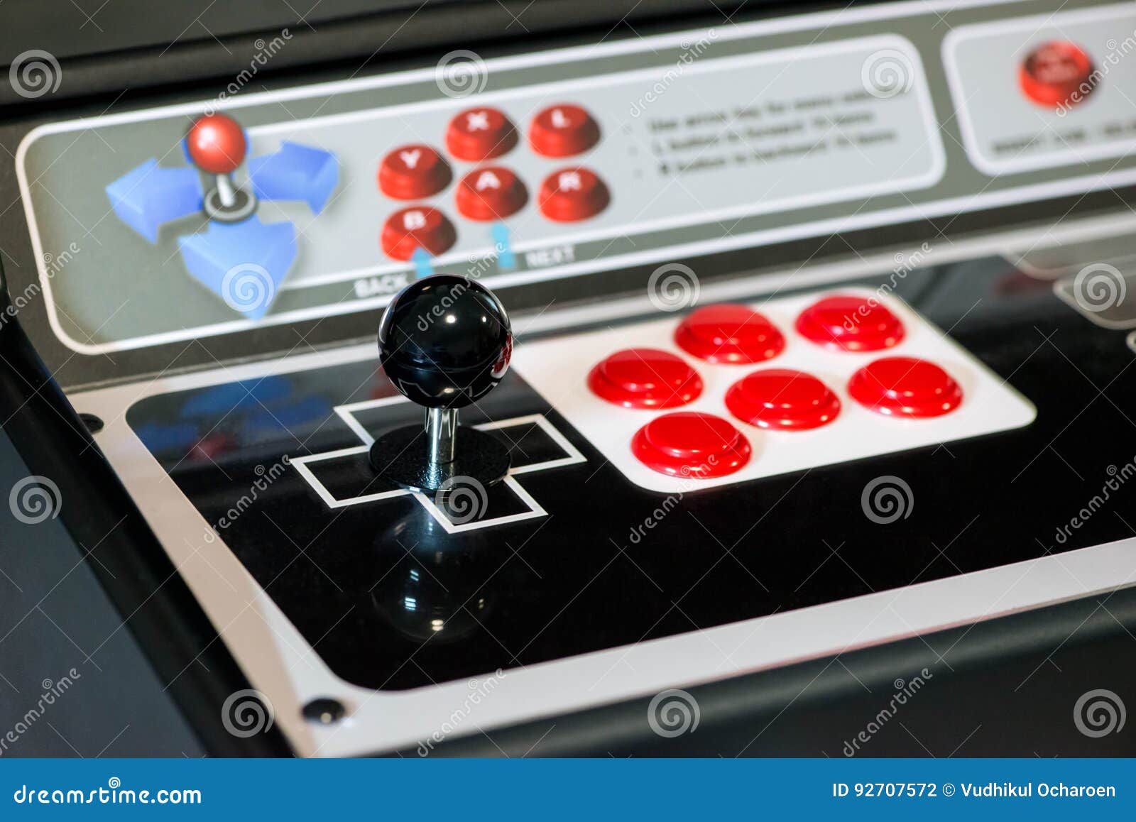 Arcade joystick stock photo. Image of retro, dark, unbranded - 92707572