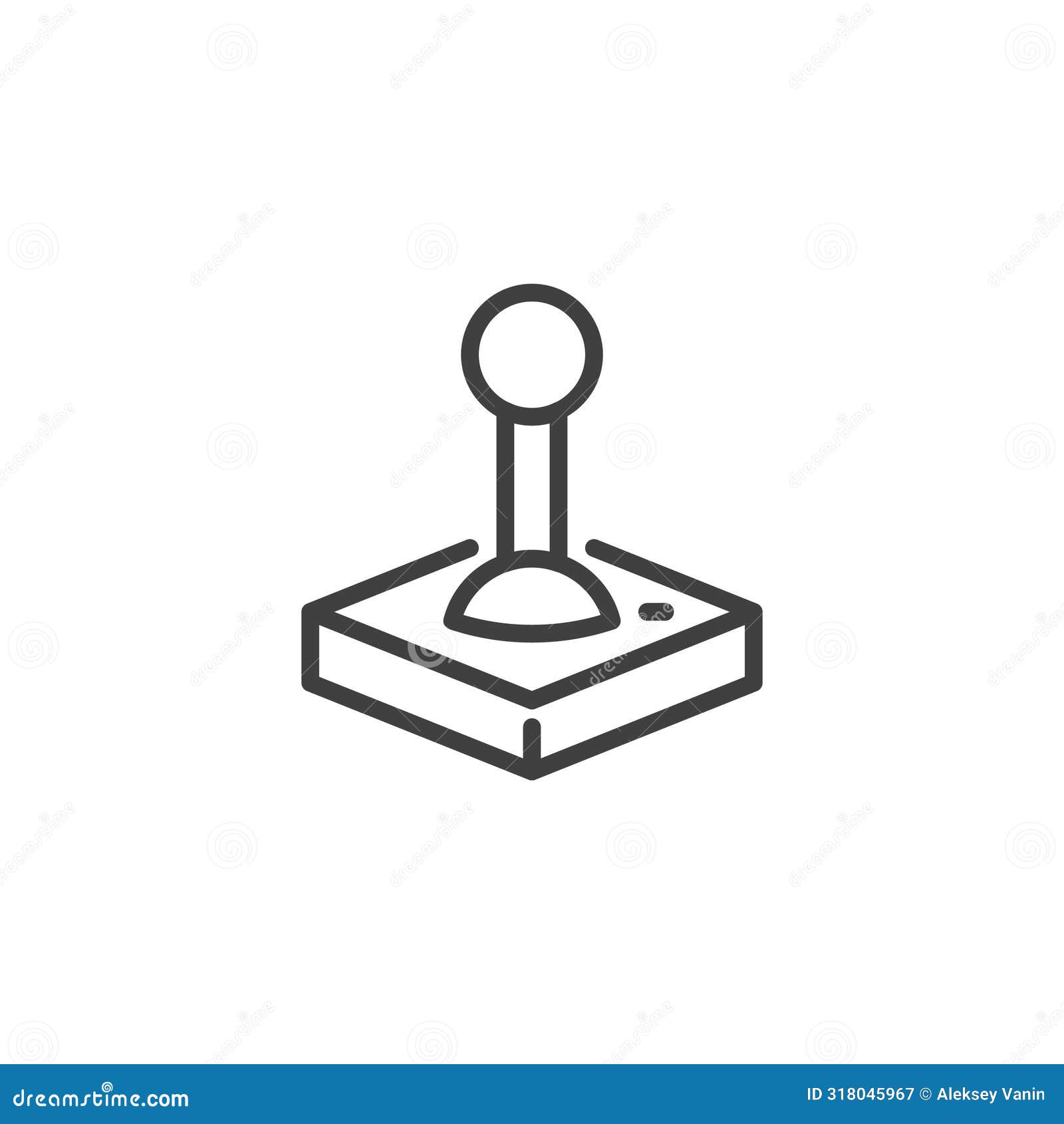 Arcade Joystick line icon stock vector. Illustration of line - 318045967