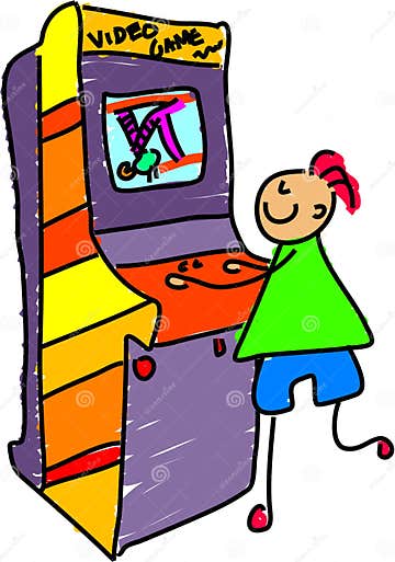 Arcade kid stock illustration. Illustration of cute, illustrations - 707370
