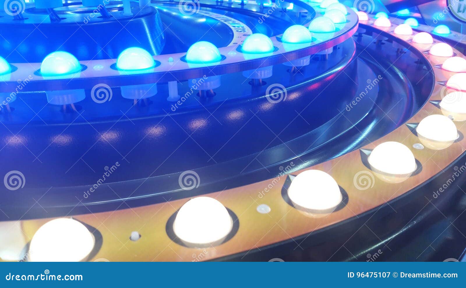 Arcade lights bulbs circle stock image. Image of arcade - 96475107