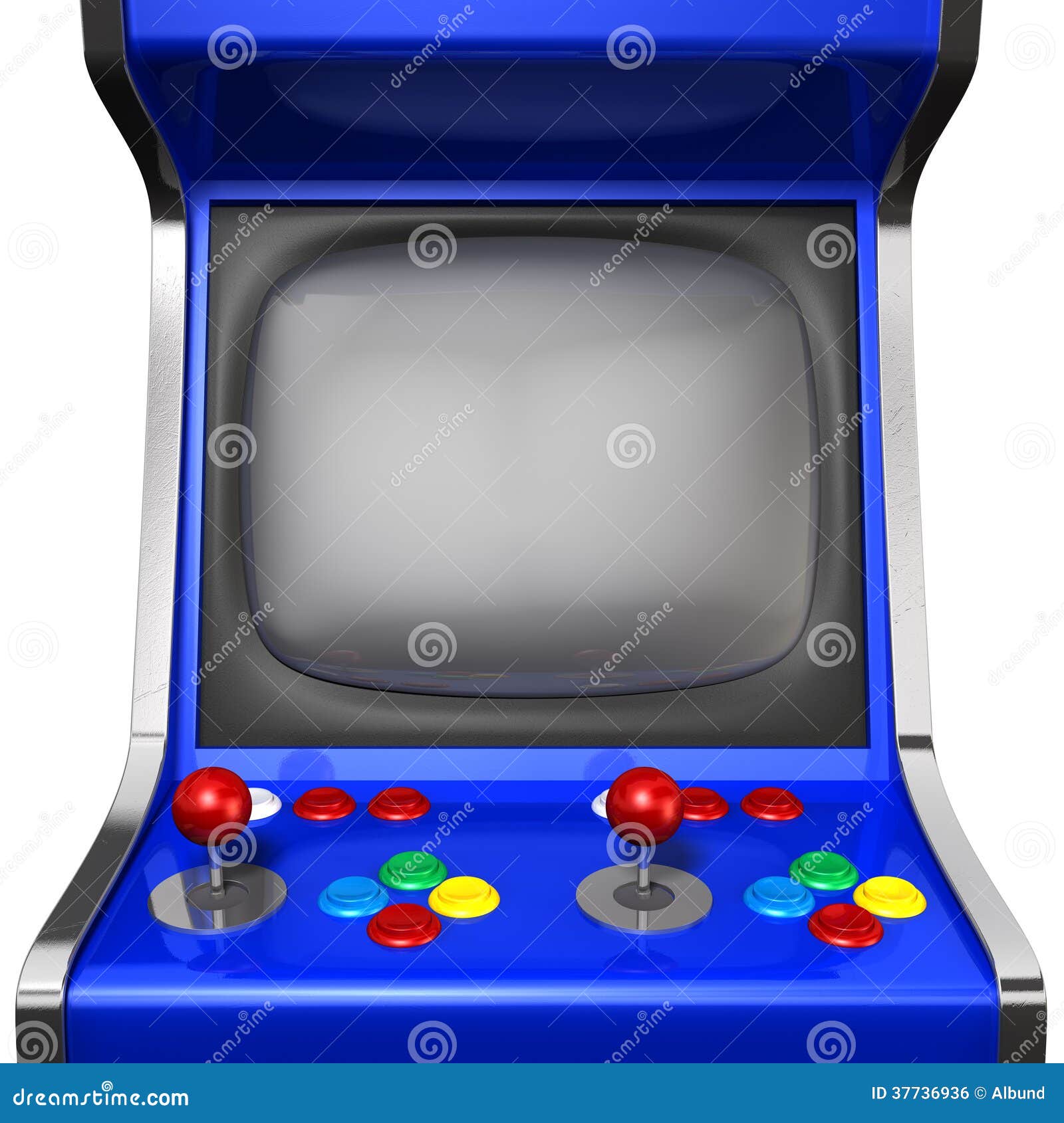 Arcade Machine Closeup illustration stock. Illustration du classique ...