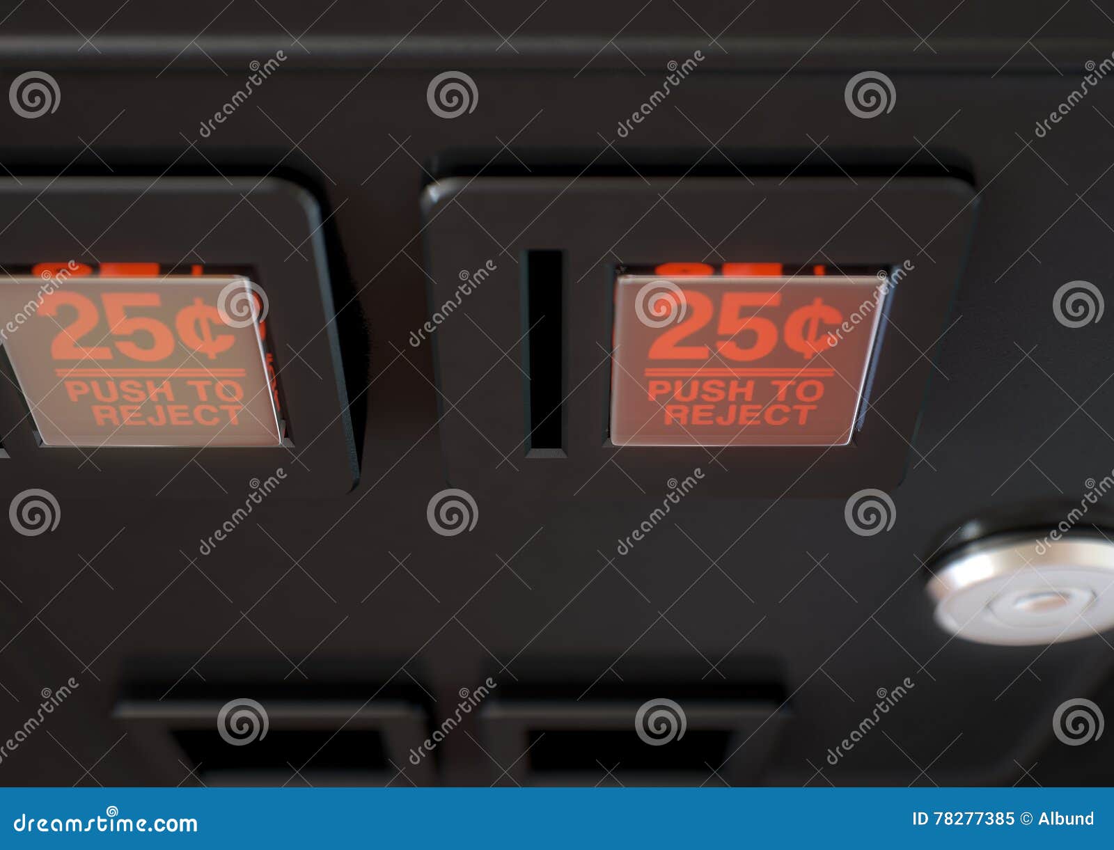 Arcade Machine Coin Slot Panel Stock de ilustración - Ilustración de ...