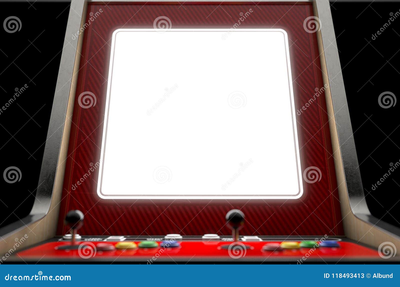 Arcade Machine Screen stock abbildung. Illustration von hintergrund ...