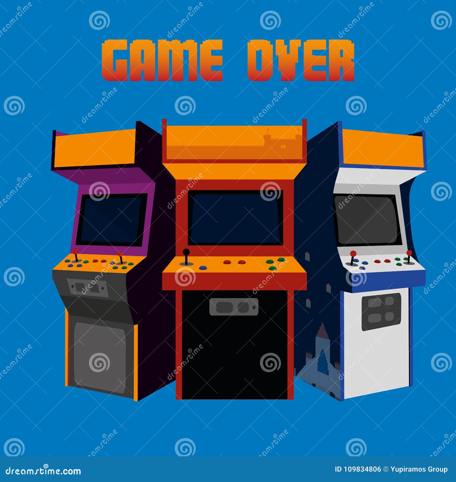 Arcade machine design stock vector. Illustration of lifestyle - 109834806 Arcade machine design stock vector. Illustration of lifestyle - 109834806