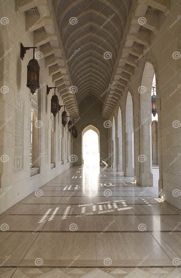 Arcade in mosque stock image. Image of religion, devotion - 13892327