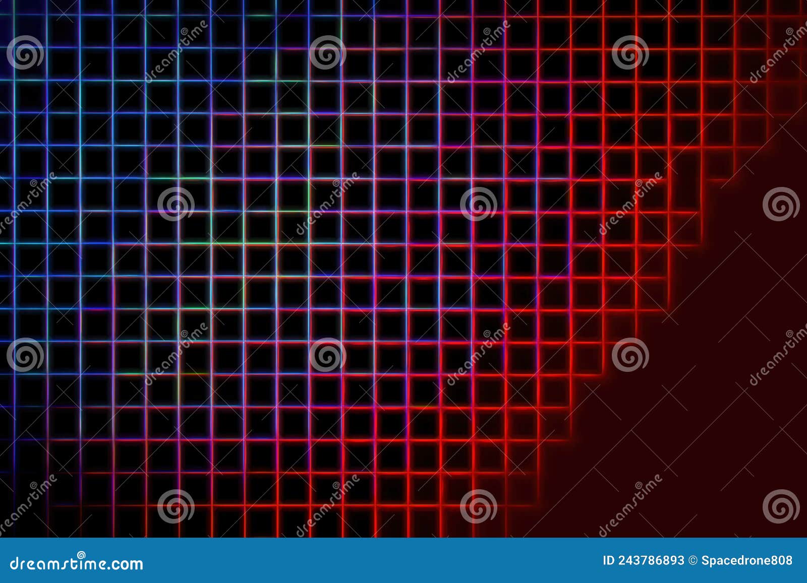 Arcade Neon Grid Texture Illustration Stock Illustration - Illustration ...