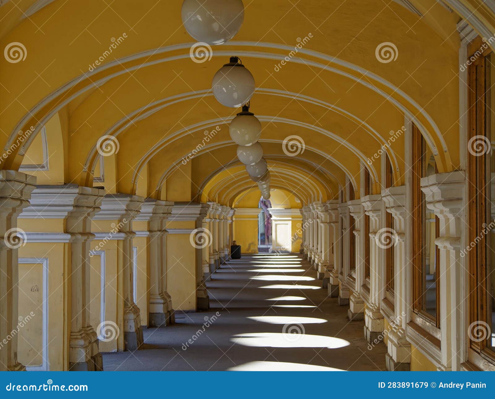 The Arcade of the Old Gostiny Dvor. Stock Image - Image of chapel ...