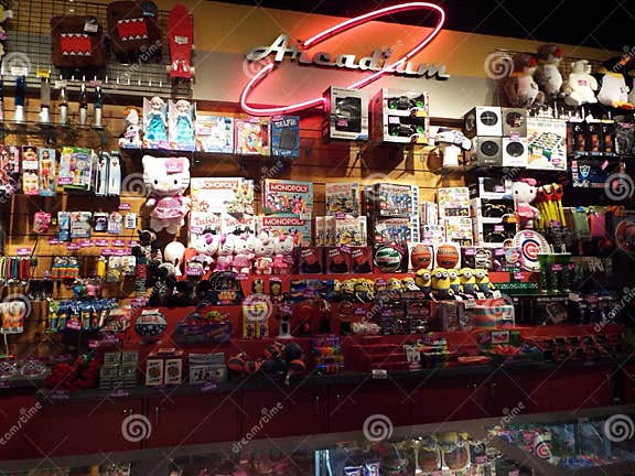 Arcade prizes editorial stock image. Image of games, booth - 69025224