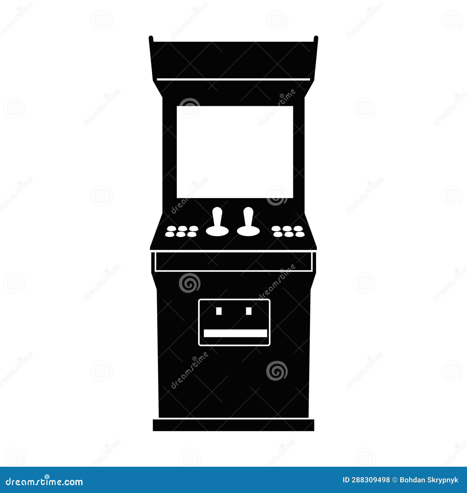 Arcade Slot Machine Game Retro Automat Stock Vector - Illustration of ...