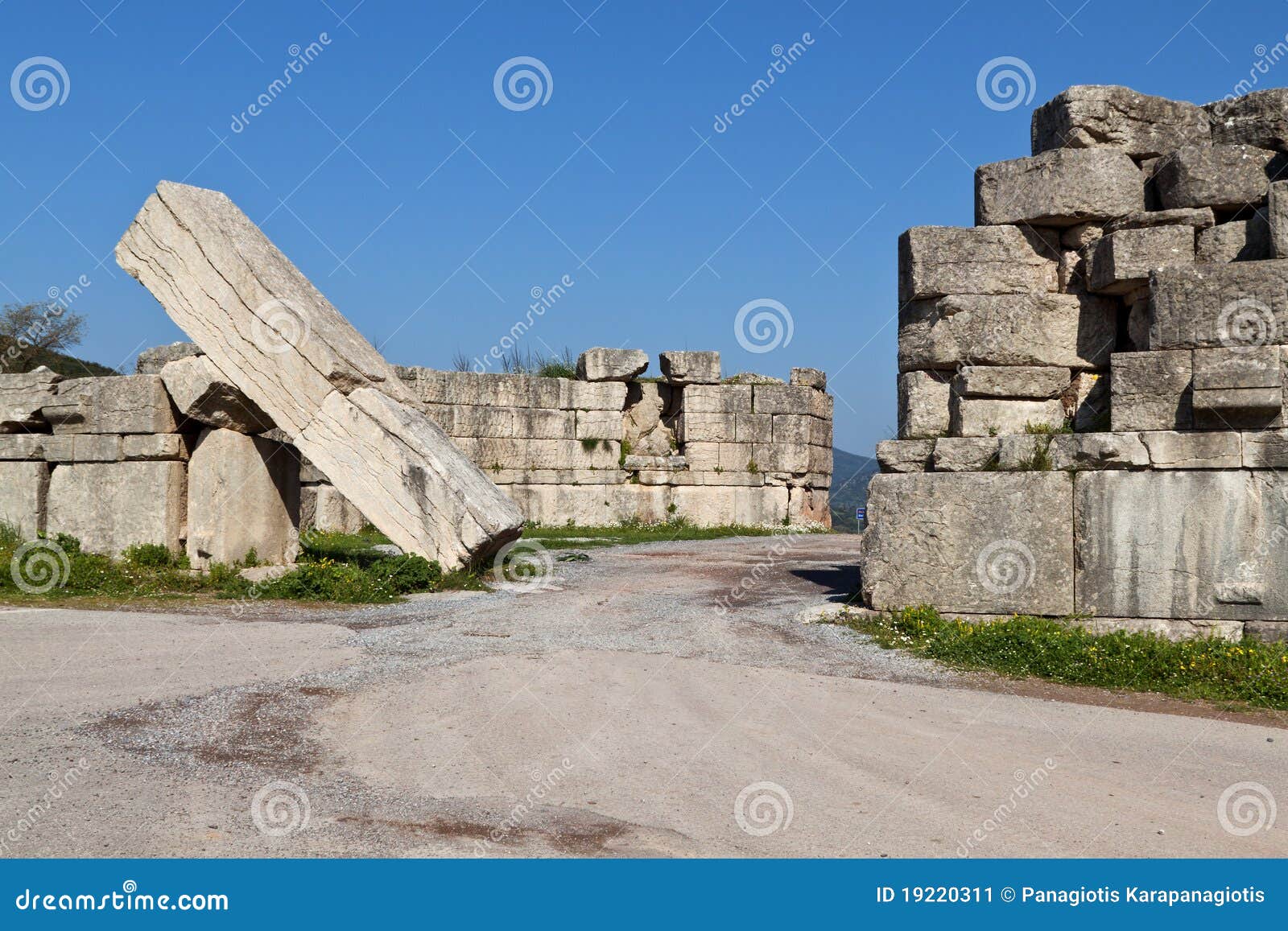 The Arcadian Gate at Greece Stock Image - Image of monument, travel ...