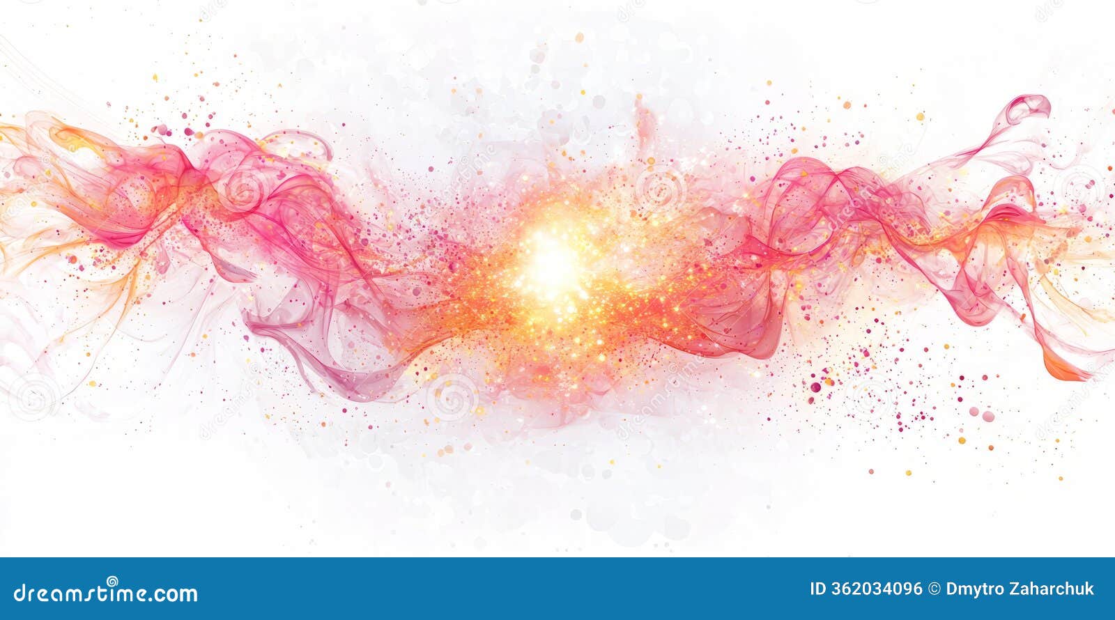 Arcane Explosion of Light Particles, Luminous Glyphs Spinning within ...