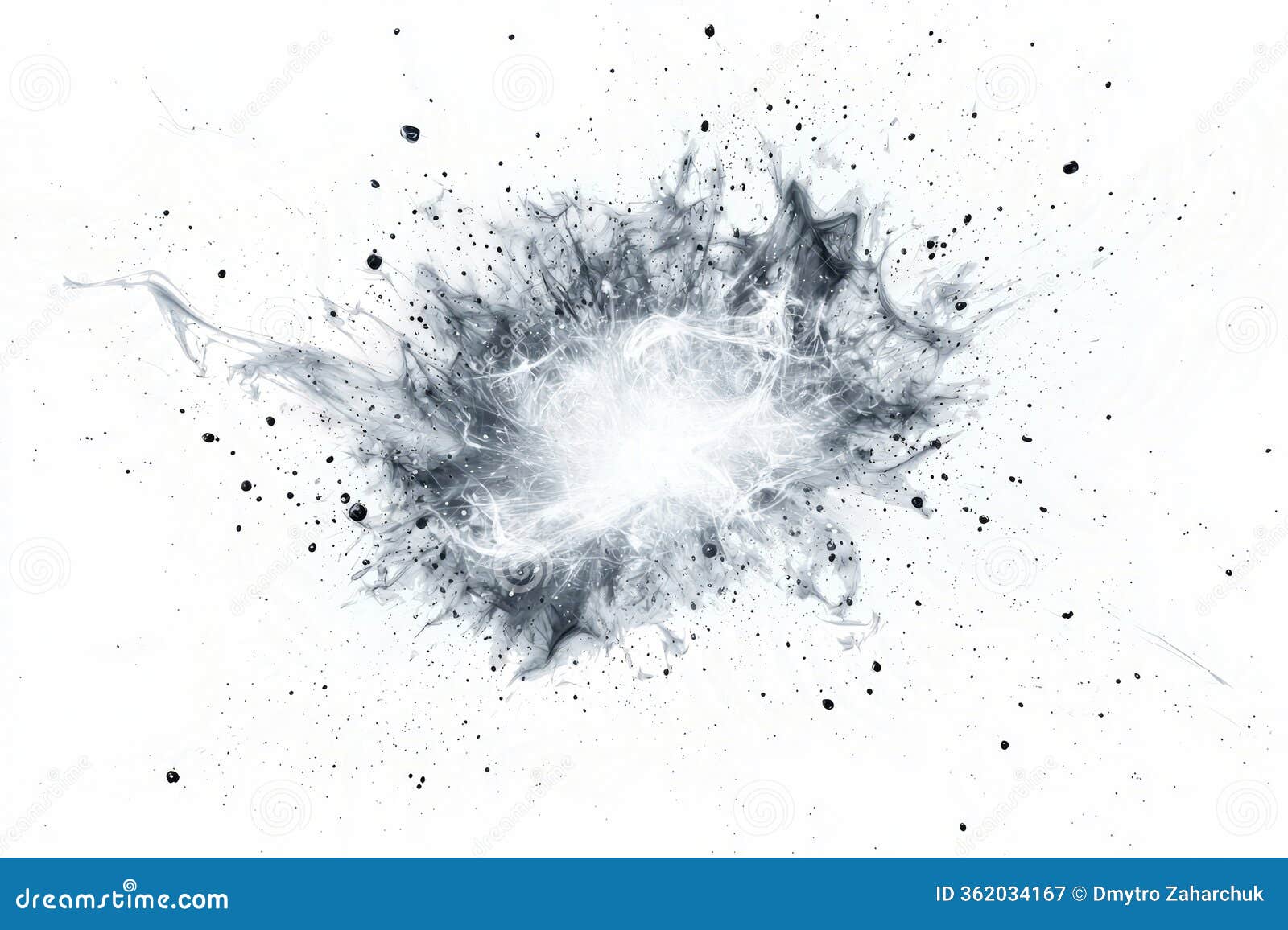 Arcane Explosion Of Light Particles, Luminous Glyphs Spinning Within ...