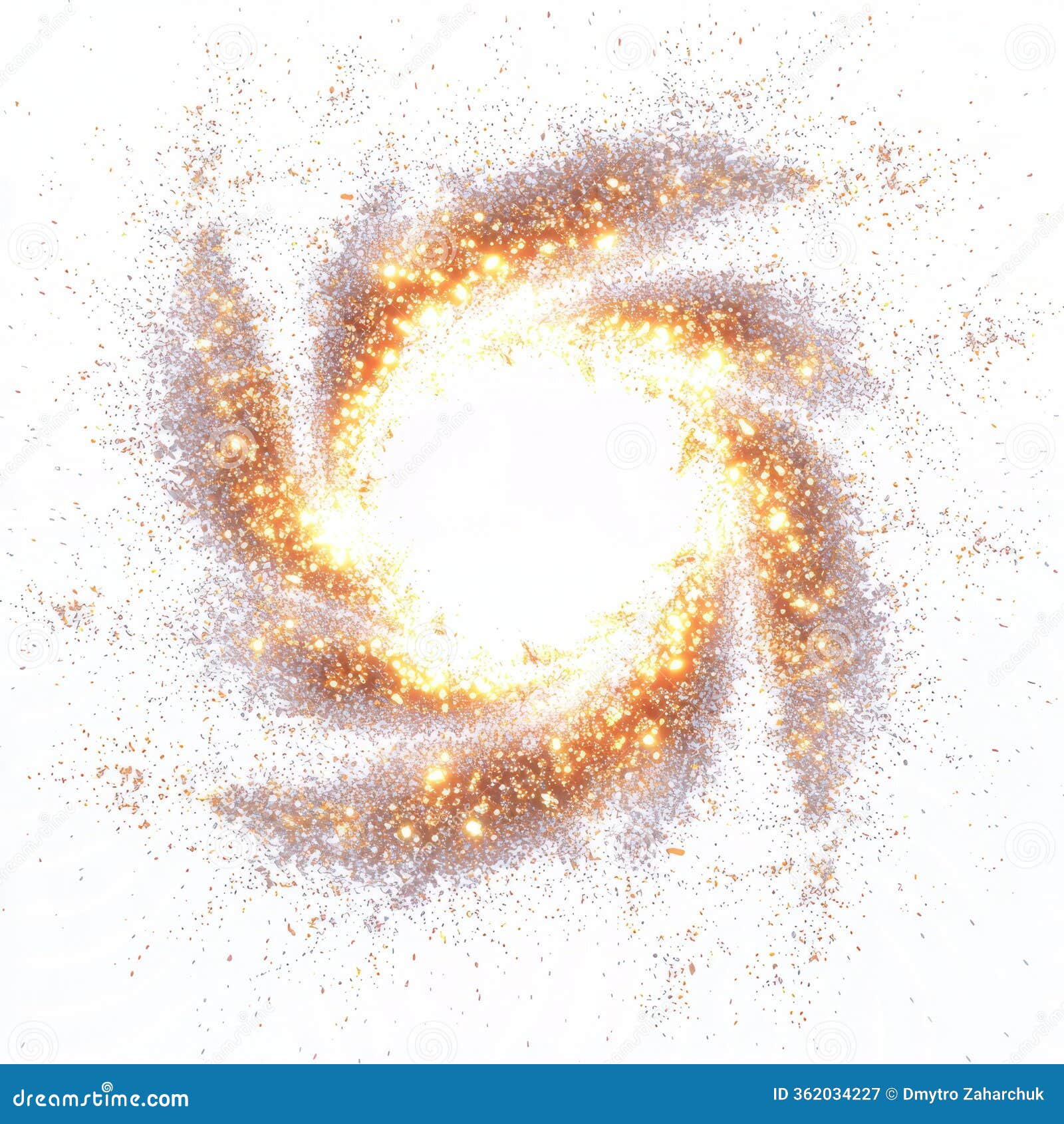 Arcane Explosion Of Light Particles, Luminous Glyphs Spinning Within ...