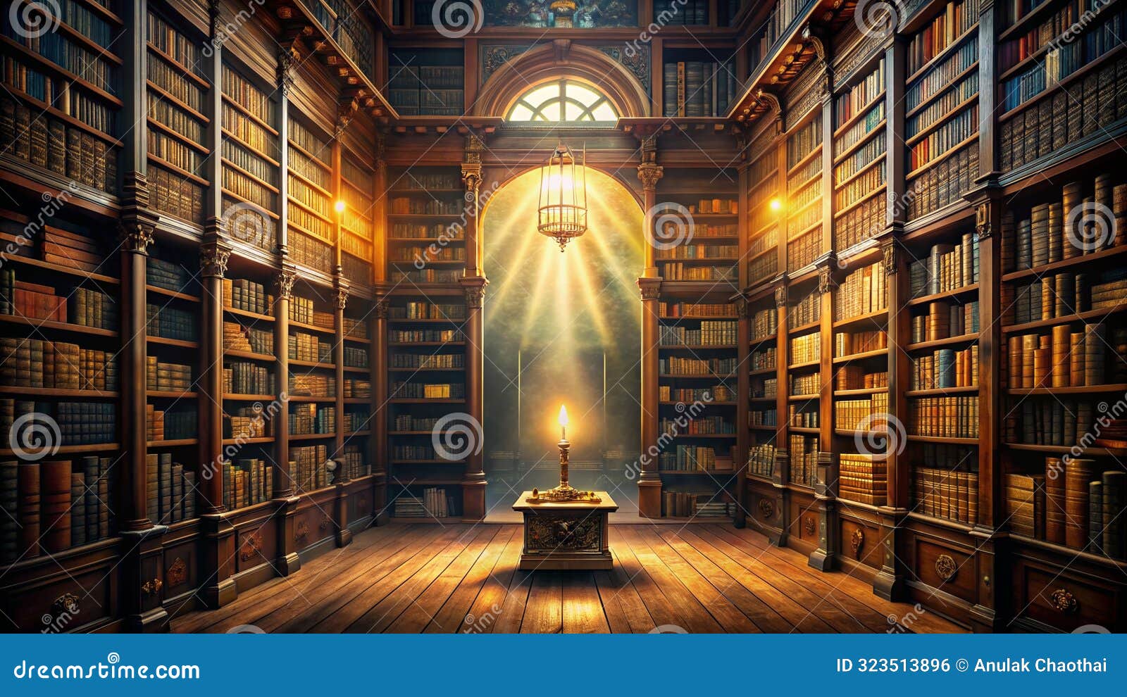 Arcane Library Mystical Knowledge Encased in Timeless Tomes AI-Created ...