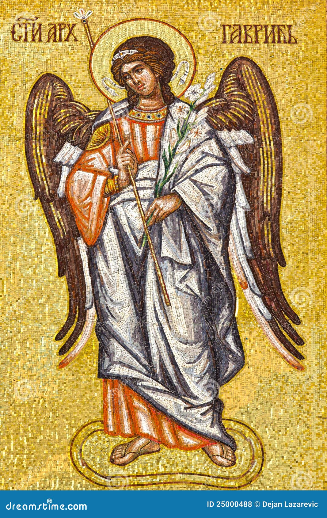 Arcangelo Gabriel fotografia stock. Immagine di commemorativo - 25000488