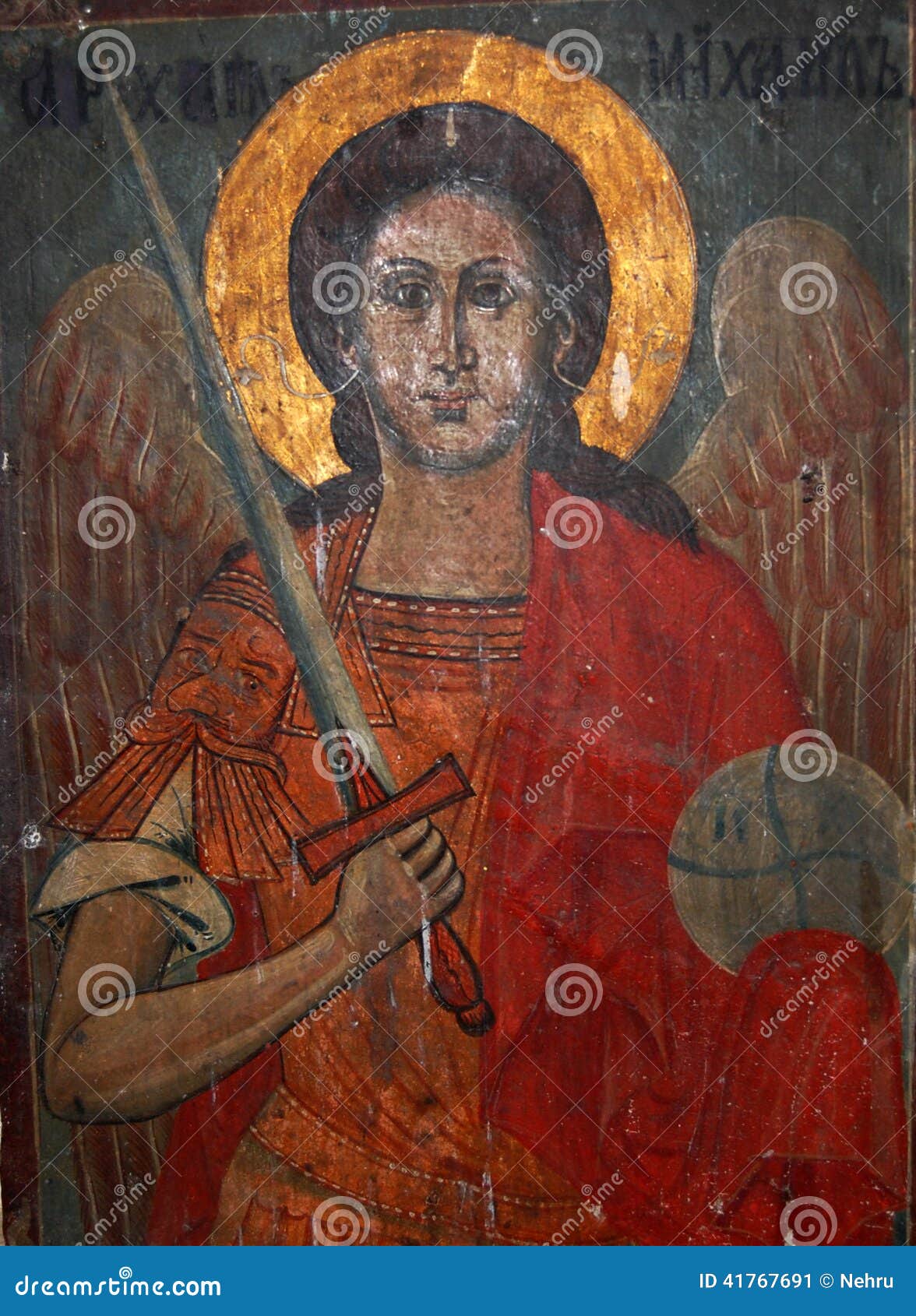 Arcangelo Michael immagine stock. Immagine di arte, icona - 41767691