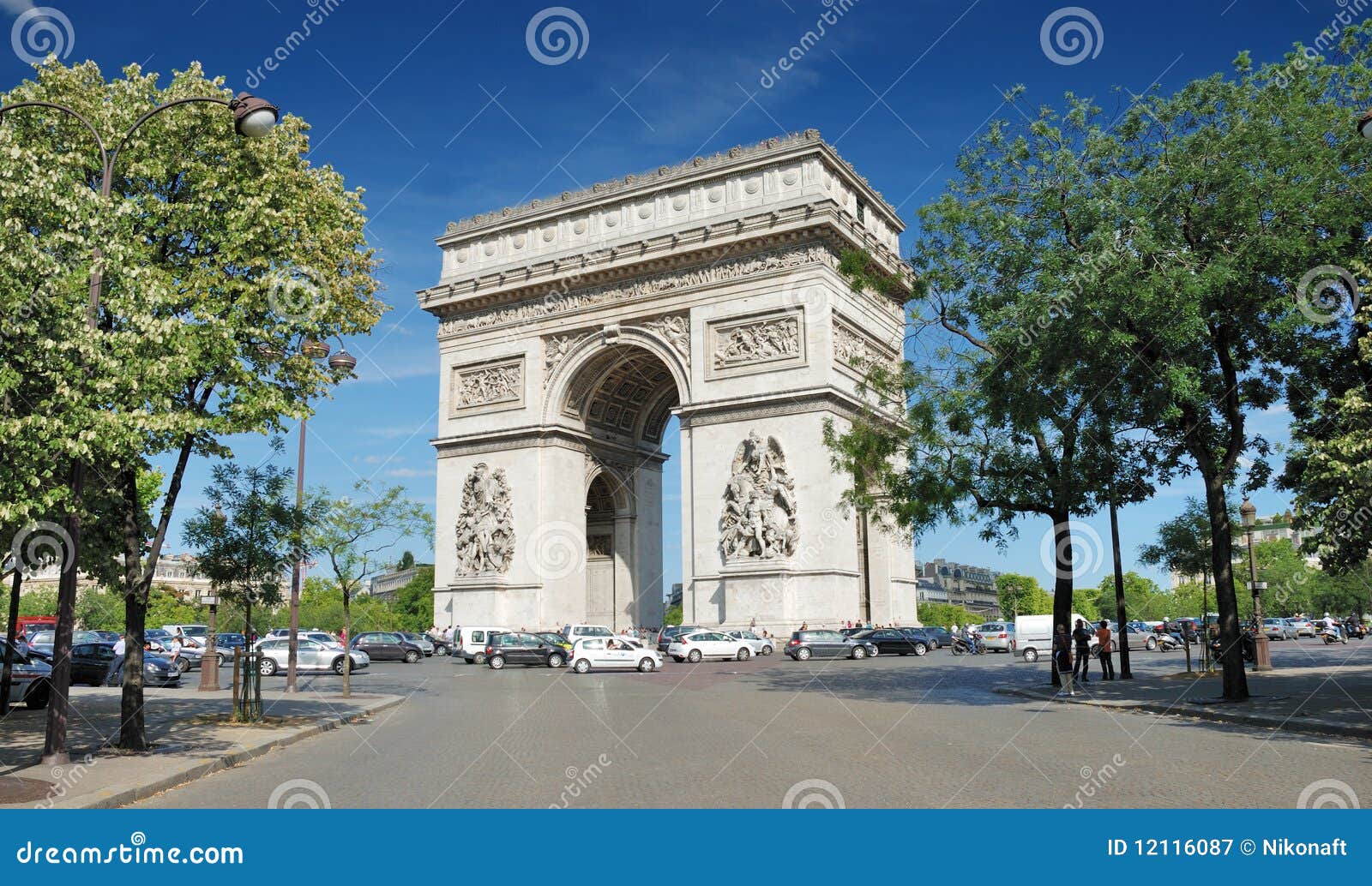 Arch. stock image. Image of granite, paris, arch, paving - 12116087