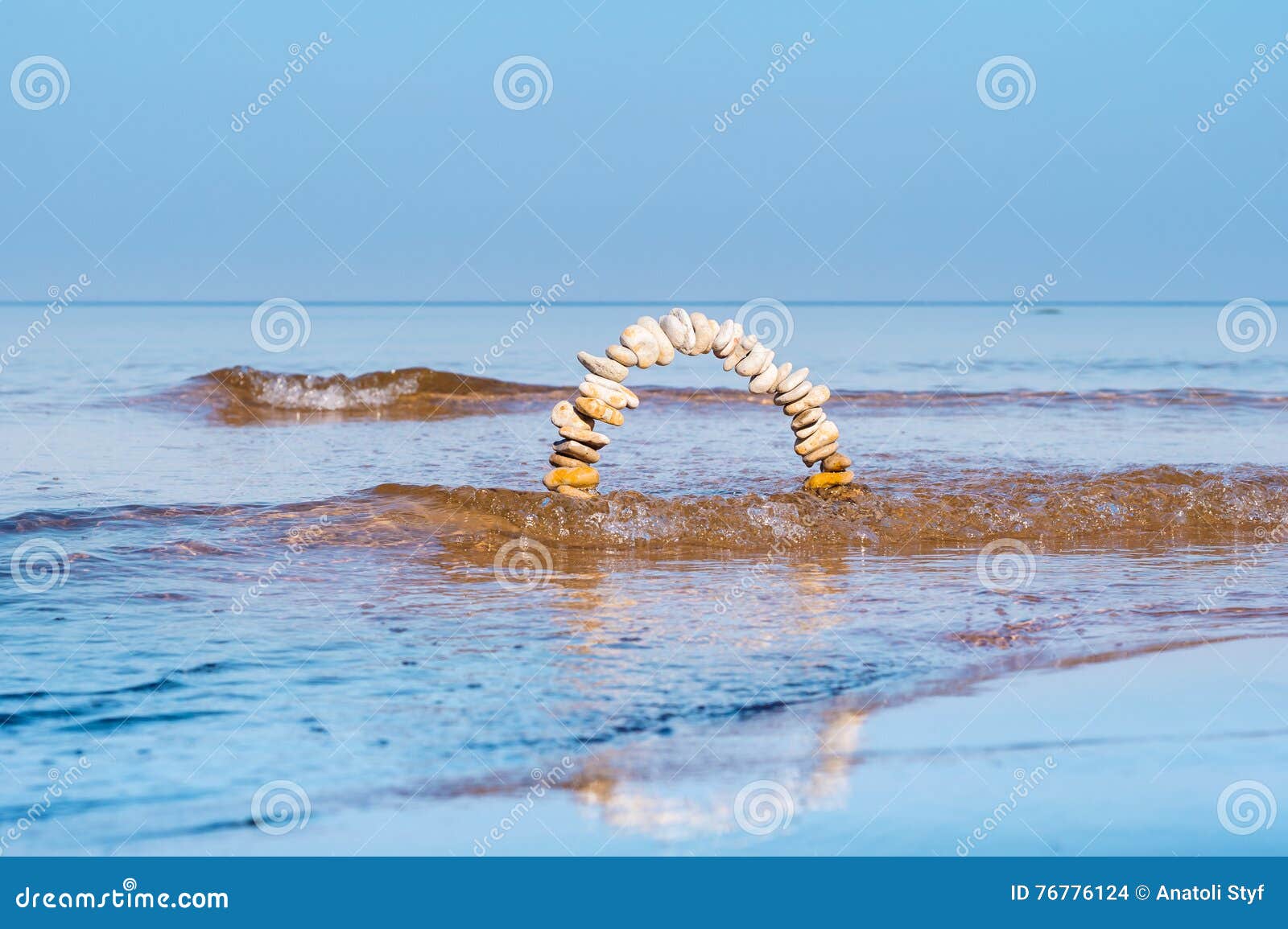 Arch above water stock photo. Image of harmony, balance - 76776124