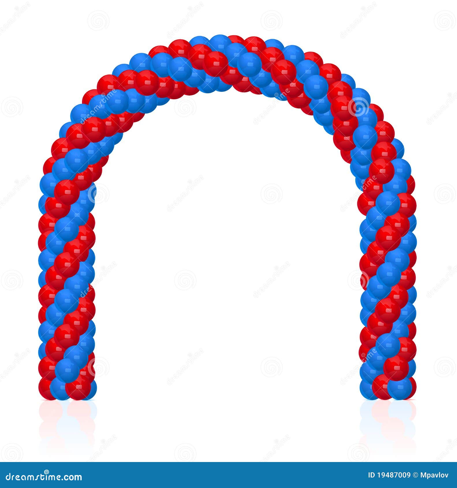 Celebrate Arch Background With Balloons Vector Illustration ...