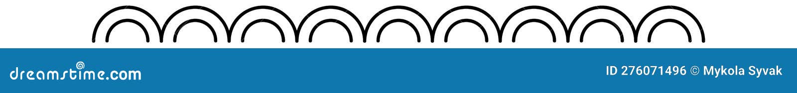 Arch Border Ornament stock vector. Illustration of card - 276071496