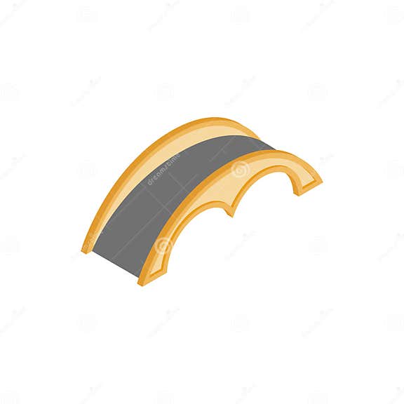 Arch Bridge Icon, Isometric 3d Style Stock Vector - Illustration of ...